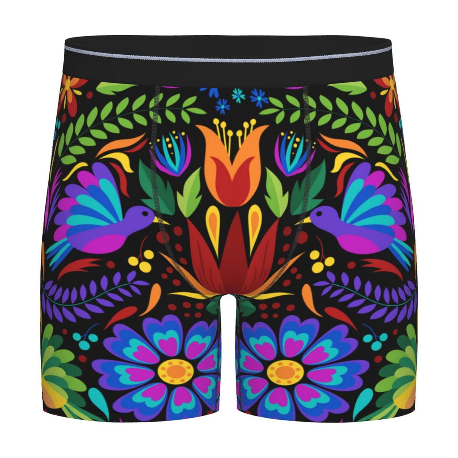 Easygdp Colorful Floral Men's Boxer Briefs Men’s Underwear Boxer Briefs ...