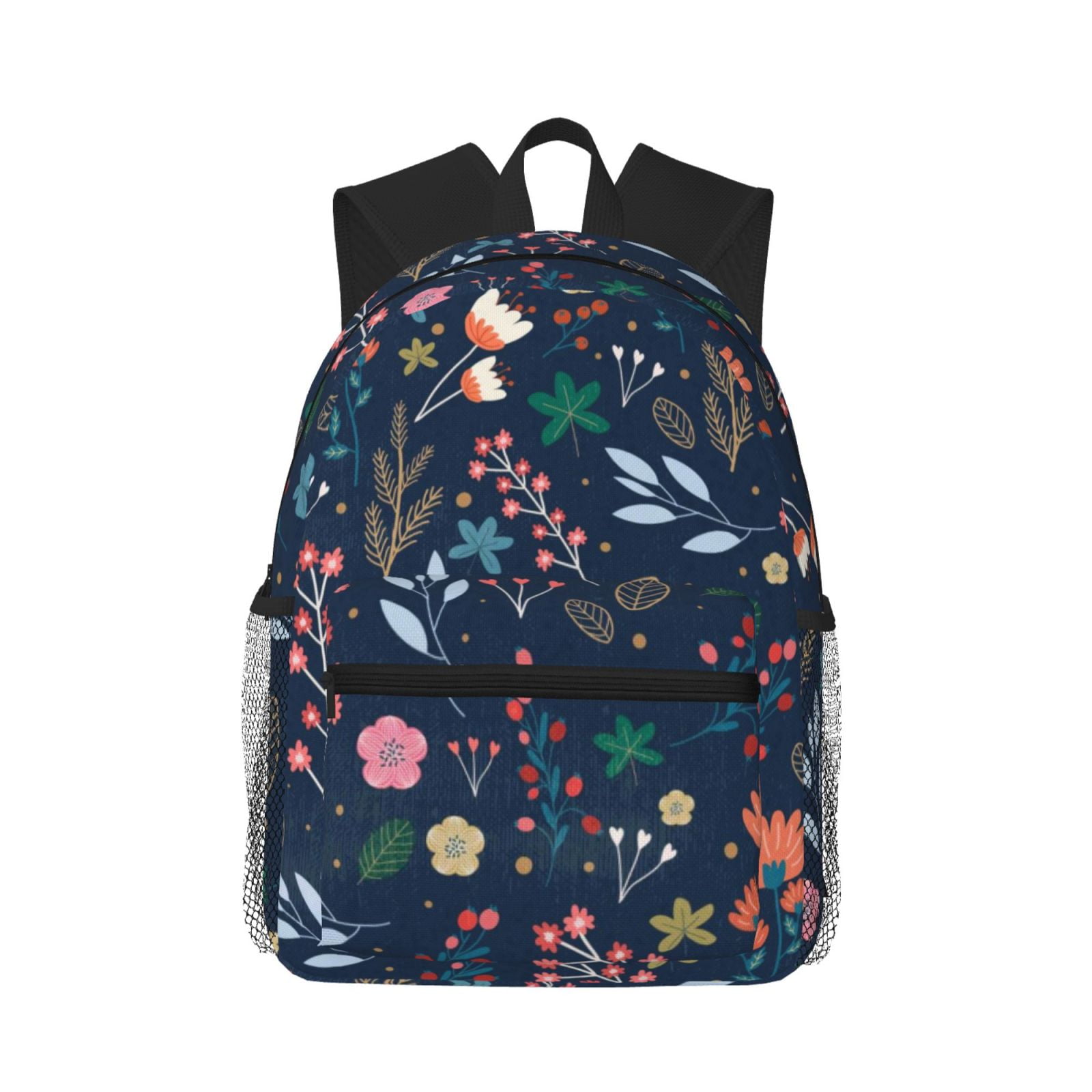 Easygdp Colorful Flowers Casual Laptop Backpack, Large Capacity ...