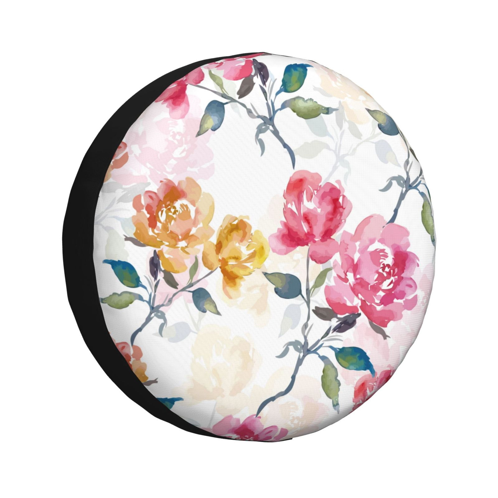 Easygdp Colorful Flowers Wheel Sun Guard, Spare Tire Cover,Universal ...
