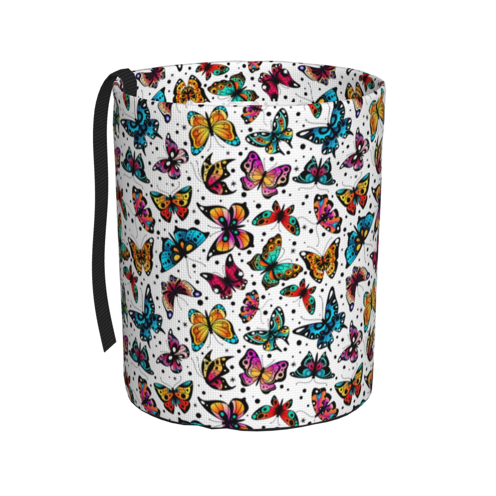 Easygdp Colorful Flying Butterflies Car Trash Can Garbage Car ...