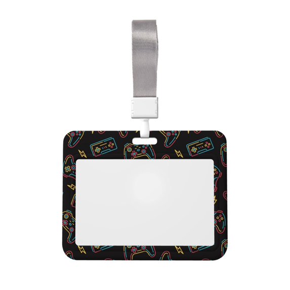 Easygdp Colorful Game Controller Card Badge Holder Work Badge Sleeve ...