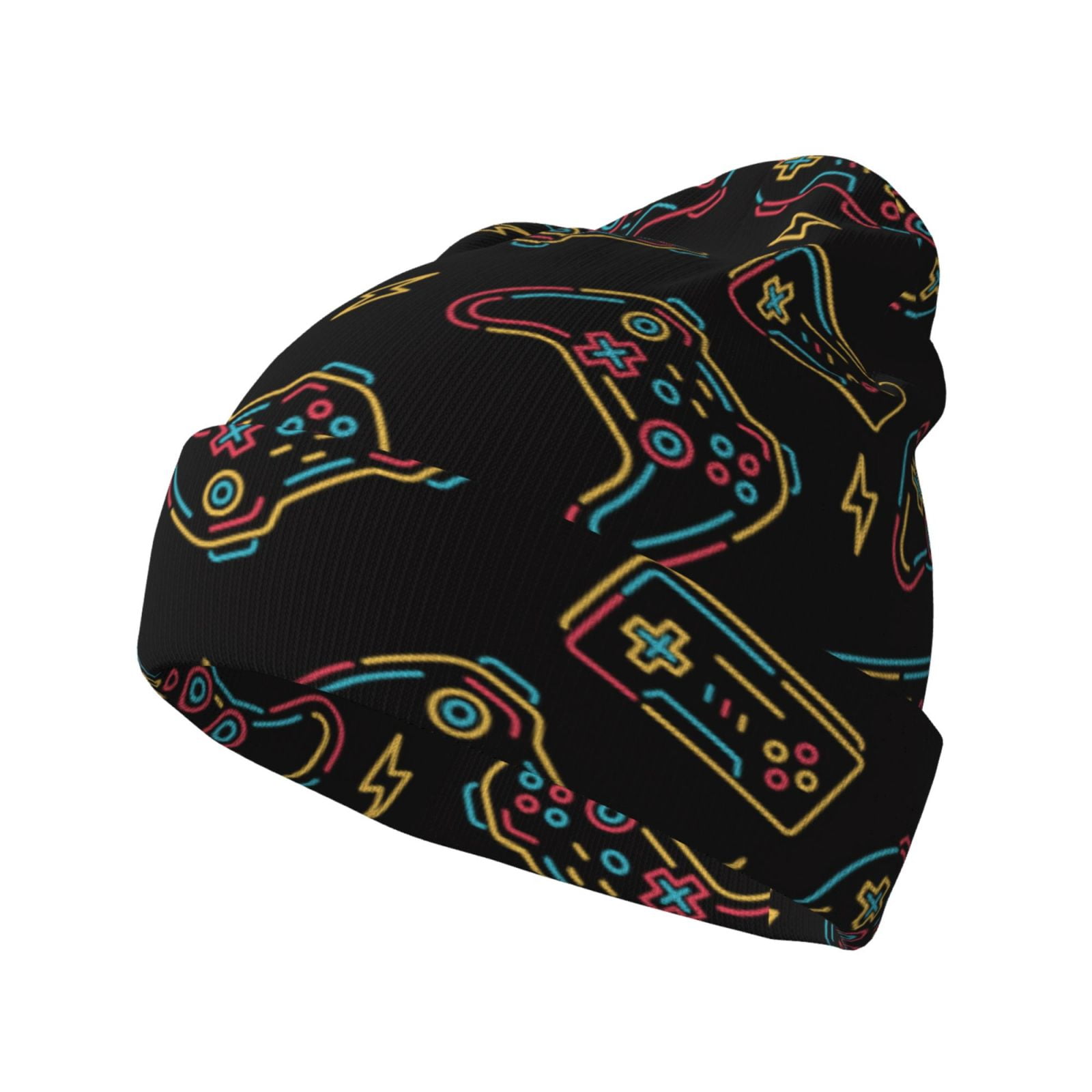 Easygdp Colorful Game Controller Winter Beanie for Men Women Beanie ...