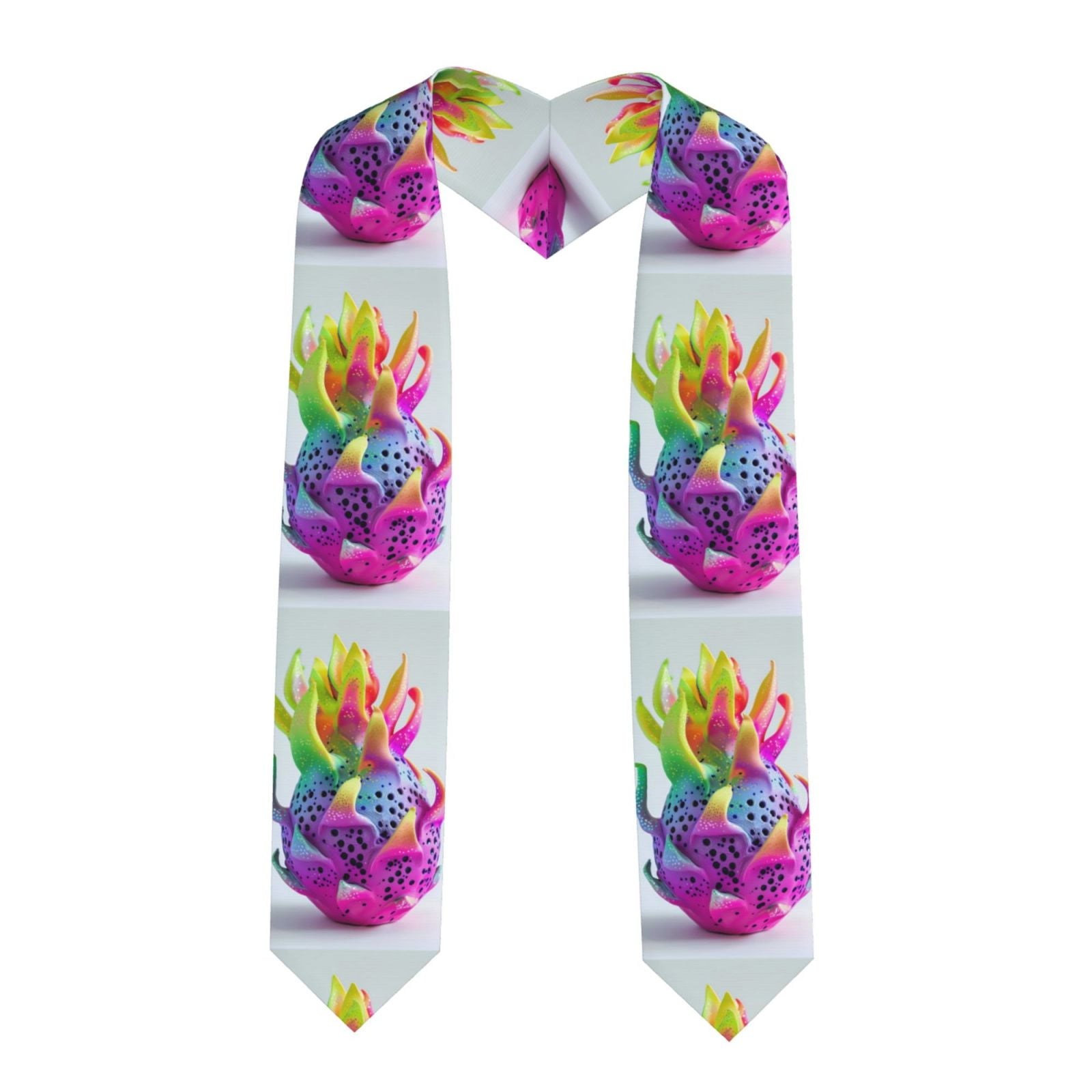 Easygdp Colorful Glitter Dagon Fruit Unisex Adult Graduation Stole ...