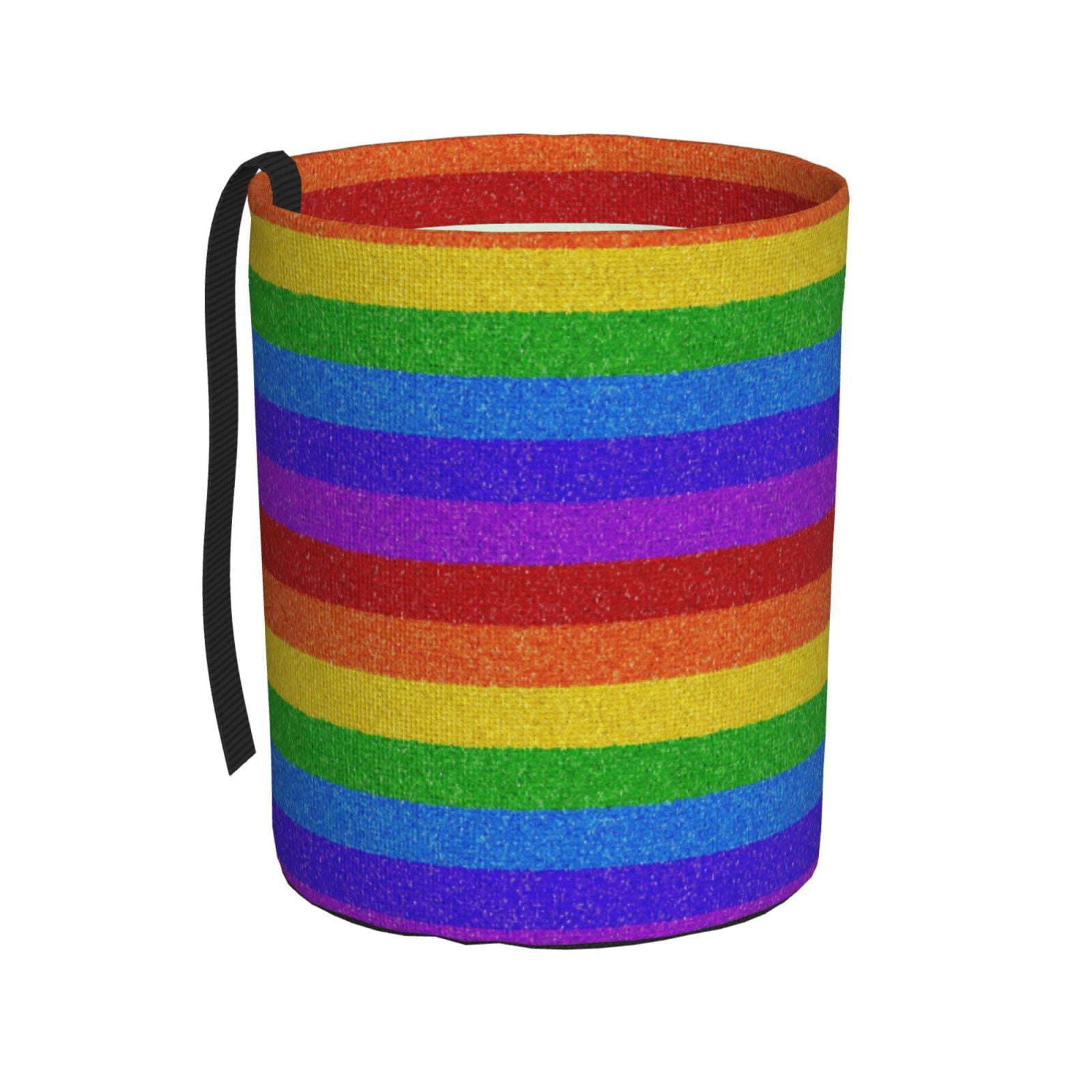 Easygdp Colorful Glitter Rainbow Car Trash Can Garbage Car Accessories ...