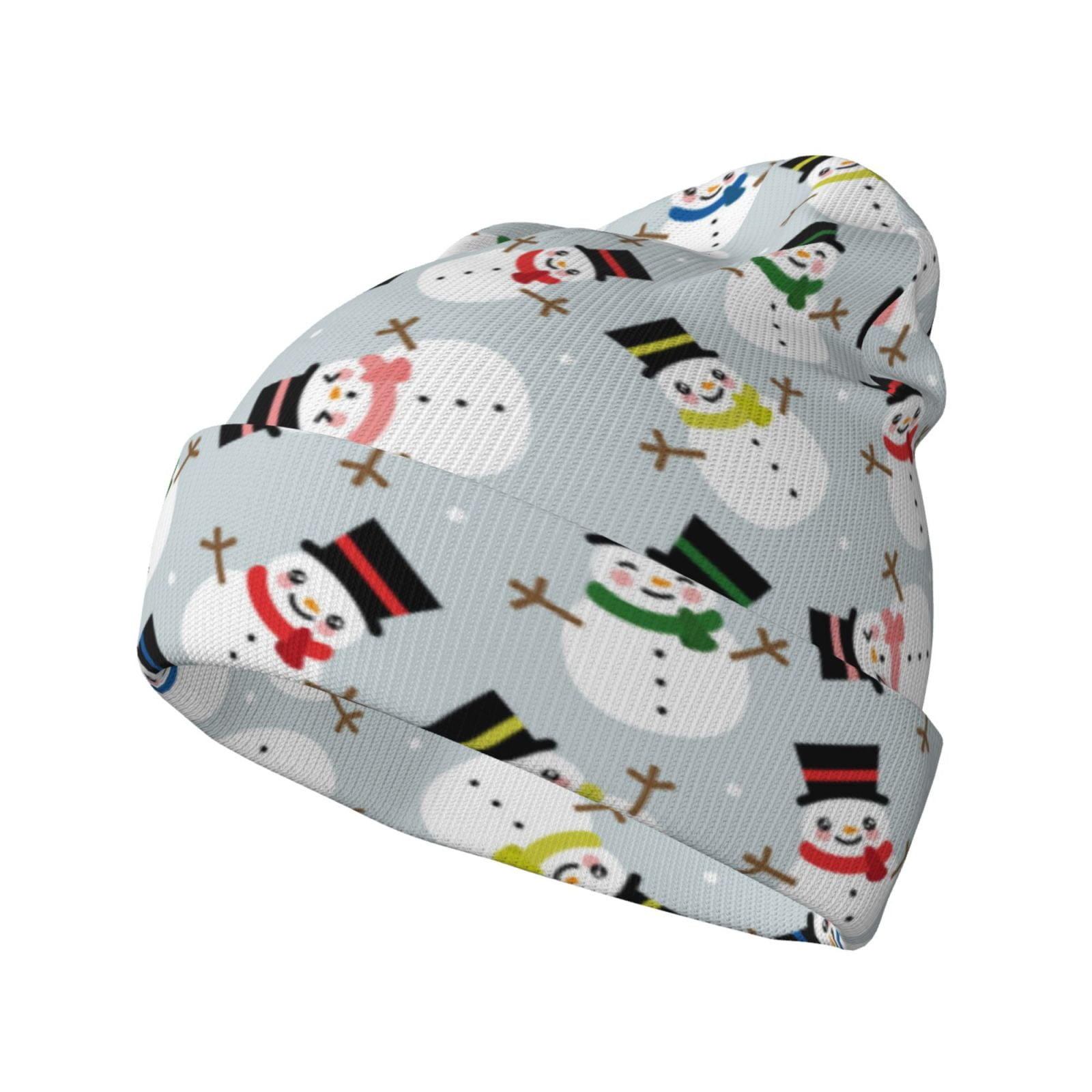 Easygdp Colorful Hat Snowman Winter Beanie for Men Women Beanie Knit ...
