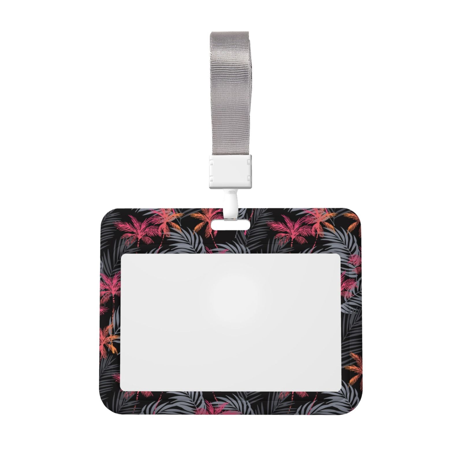 Easygdp Colorful Hawaii Palms Card Badge Holder Work Badge Sleeve for ...