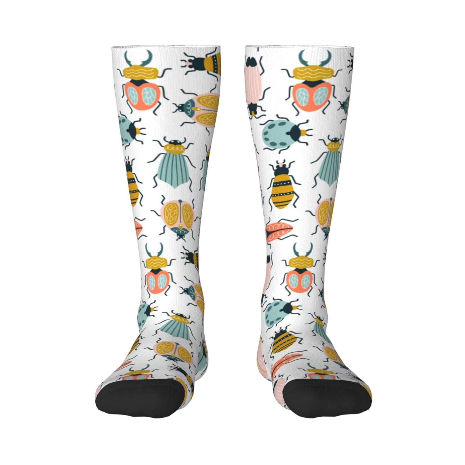 Easygdp Colorful Insects Soccer Socks Sport Knee High Socks Calf ...