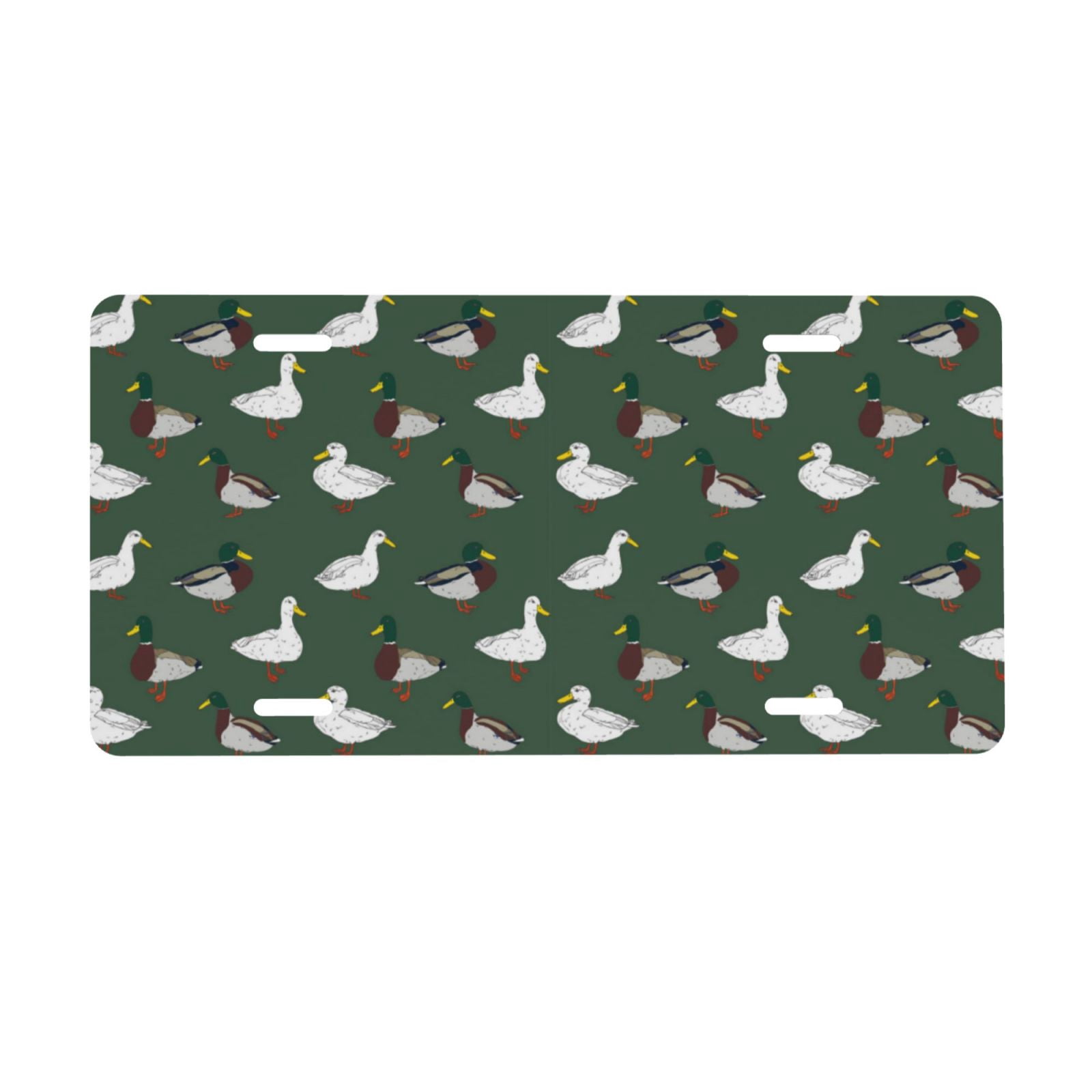 Easygdp Colorful Mallard Duck License Plate Car Front License Plate Car ...