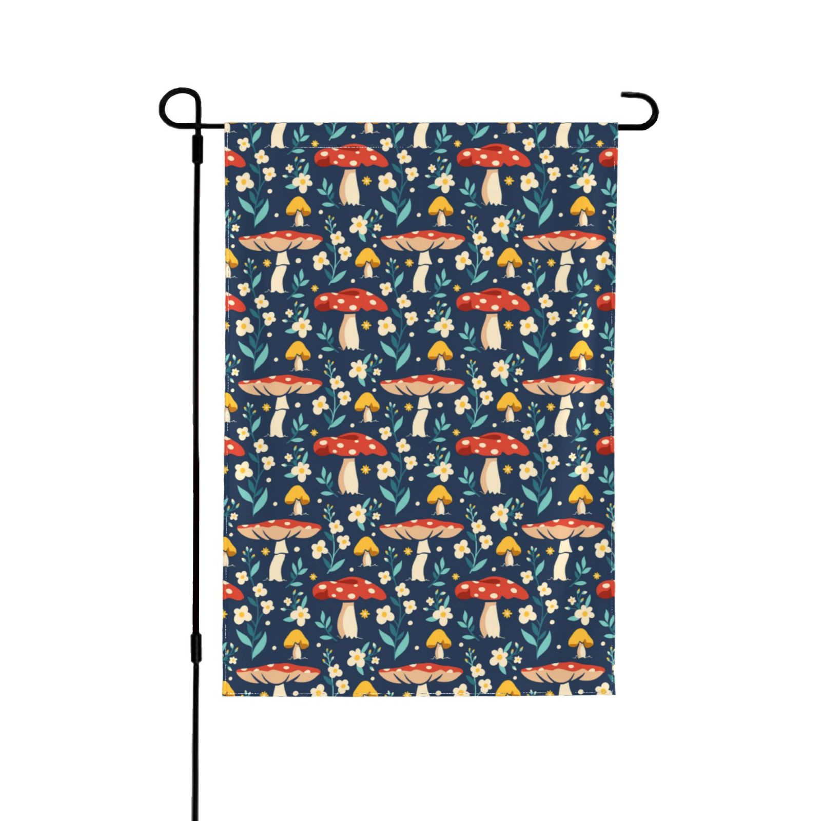 Easygdp Colorful Mushrooms Garden Flag Yard Flag Welcome Flag, Double ...
