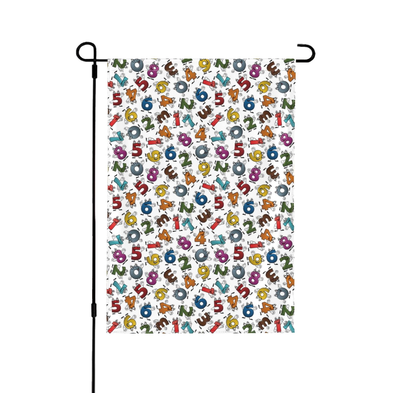 Easygdp Colorful Numbers Garden Flag Yard Flag Welcome Flag, Double ...