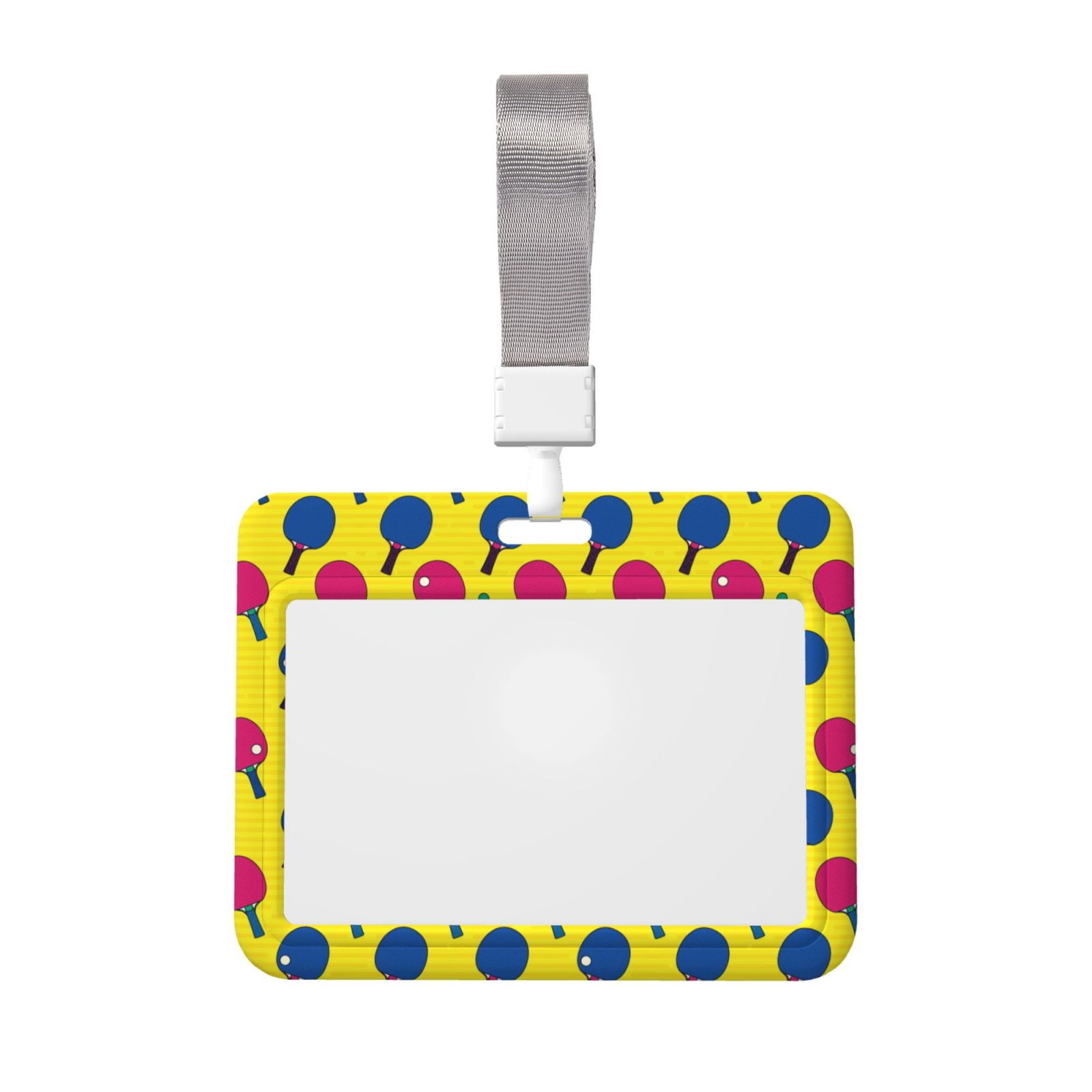 Easygdp Colorful Ping Pong Card Badge Holder Work Badge Sleeve for ...