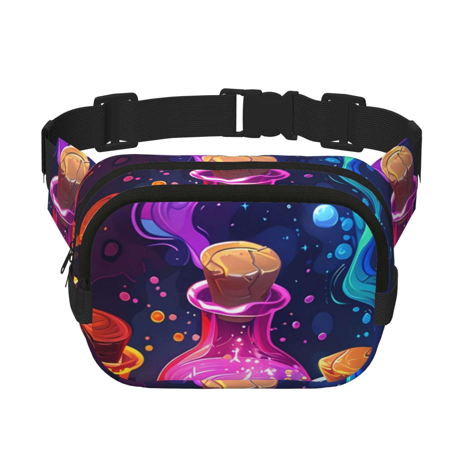 Easygdp Colorful Potion Bottles Magic Fanny Packs for Women Men, Belt ...