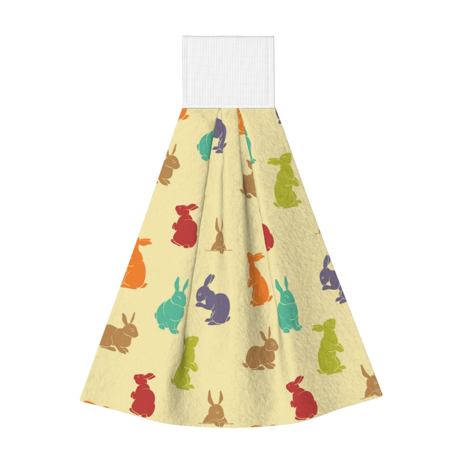 Easygdp Colorful Rabbit Kitchen Hand Towels Hanging Tie Towels Fast ...