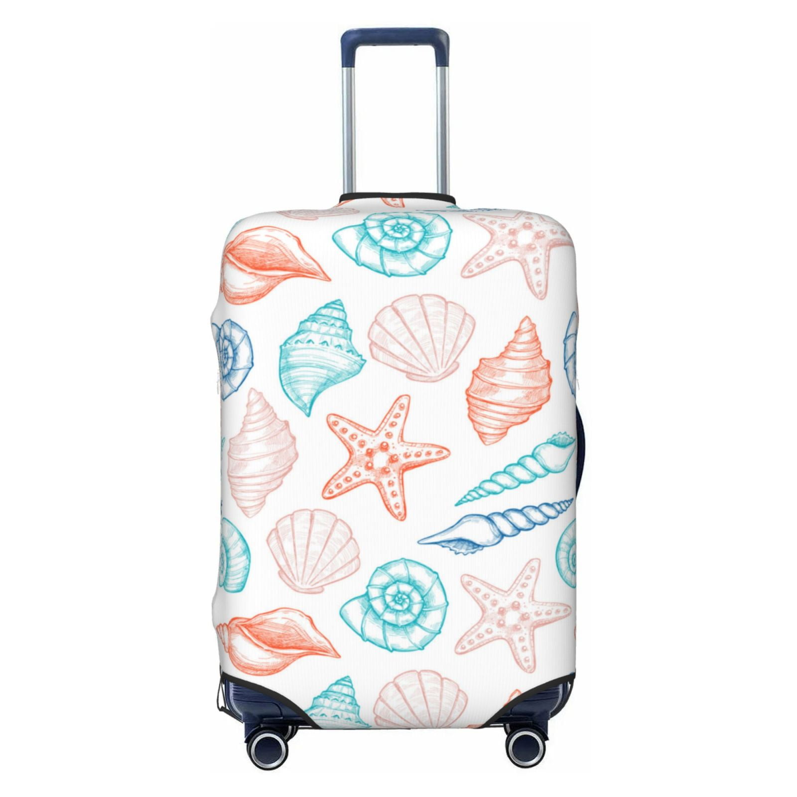 Easygdp Colorful Seashells1 Print Elastic and Washable Suitcase ...