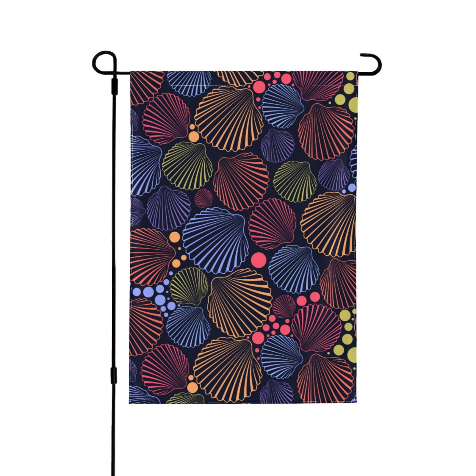 Easygdp Colorful Shells Garden Flag Yard Flag Welcome Flag, Double ...