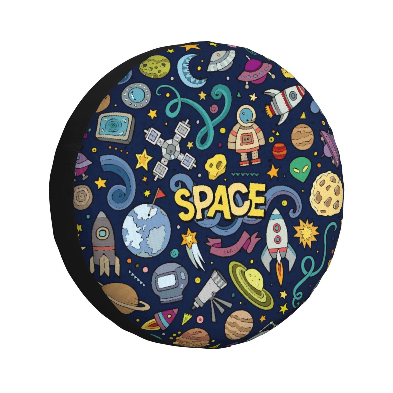 Easygdp Colorful Space Wheel Sun Guard, Spare Tire Cover,Universal ...