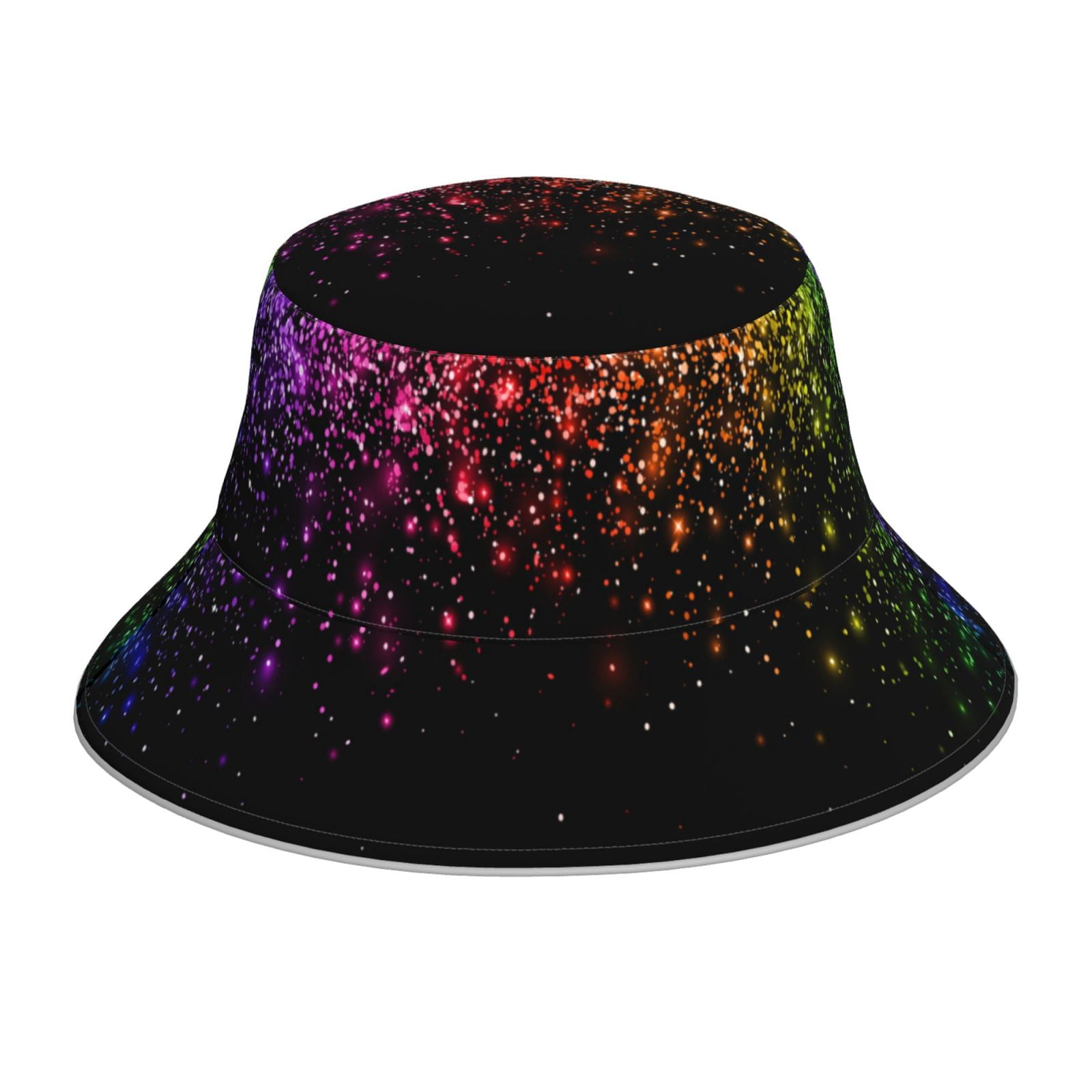 Easygdp Colorful Sparkling Double-Sided Reflective Fisherman Hat for ...