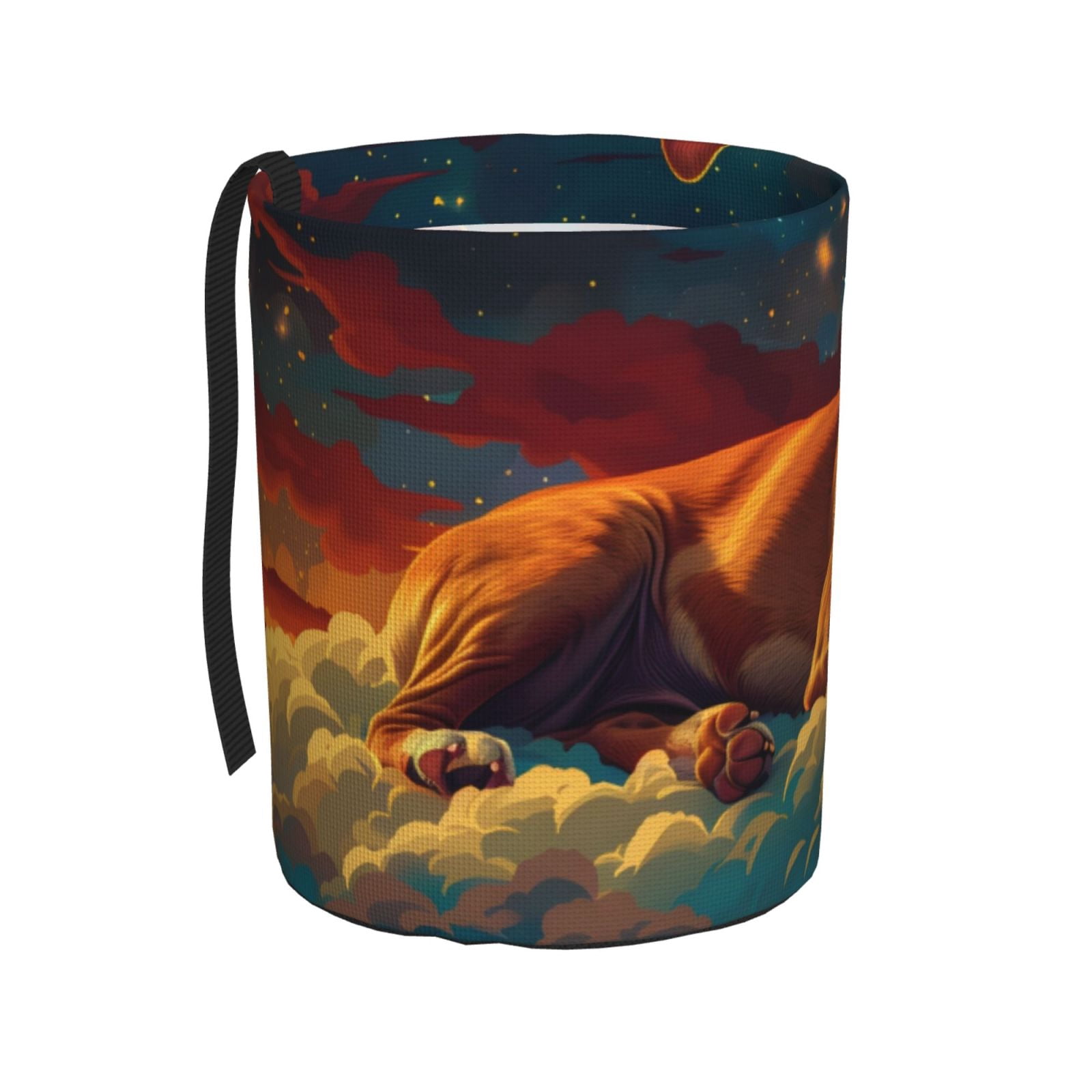 Easygdp Colorful Starry Sky Sleep Dog Car Trash Can Garbage Car ...