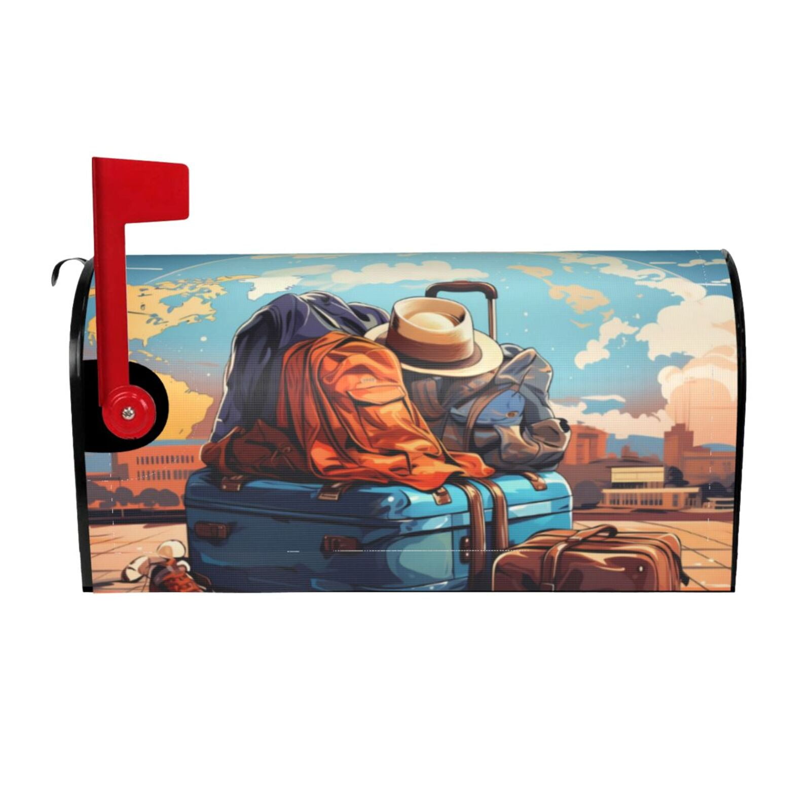 Easygdp Colorful Travel Luggage Gear Mailbox Covers Garden Outdoor Yard ...