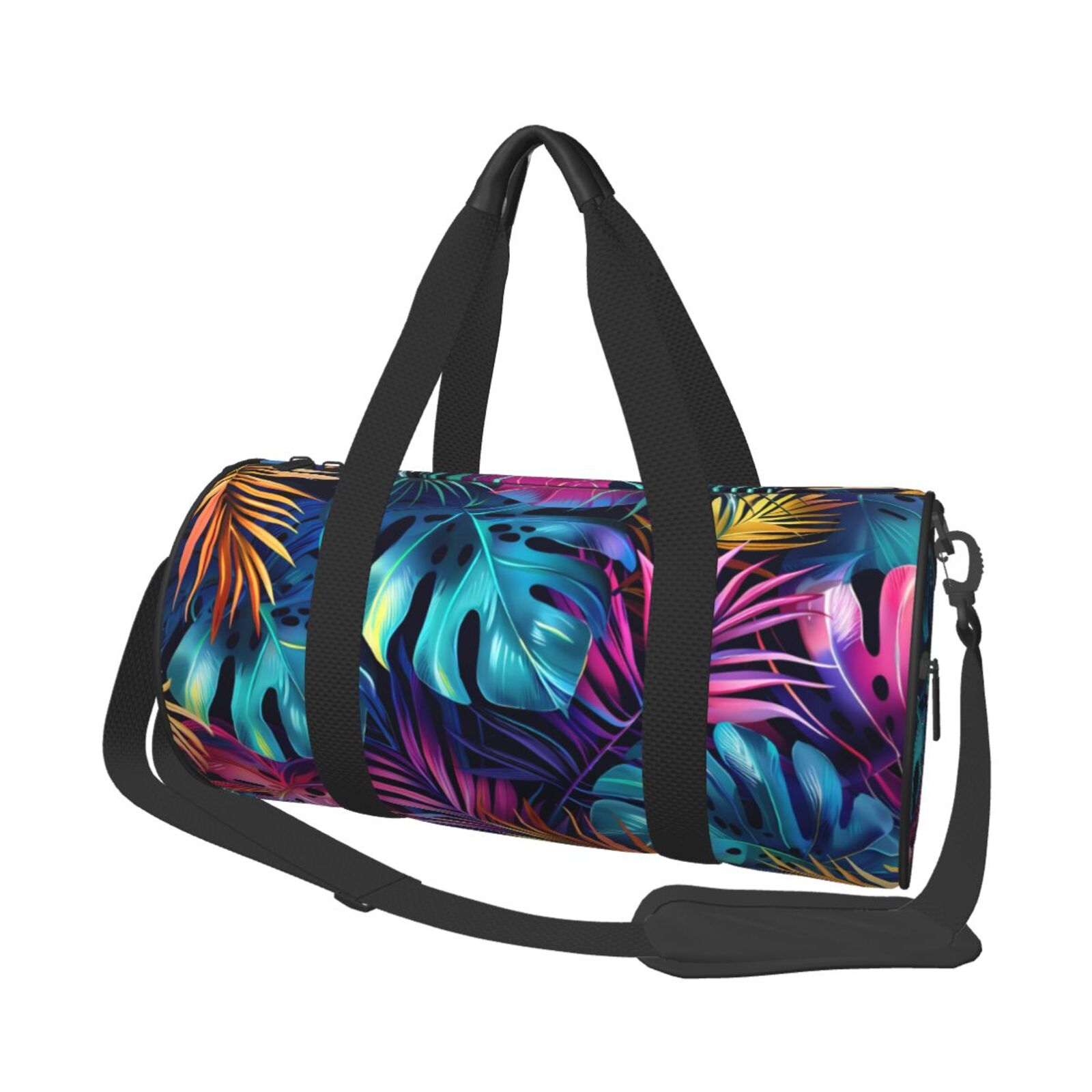 Easygdp Colorful Tropical Leaves Travel Duffle Bag,Carry on Bag Travel ...
