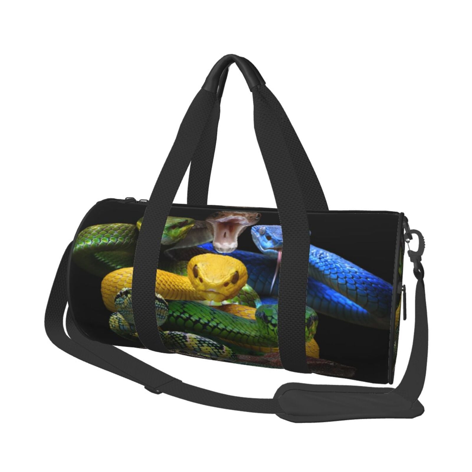 Easygdp Colorful Viper Snake Travel Duffle Bag,Carry on Bag Travel Bags ...