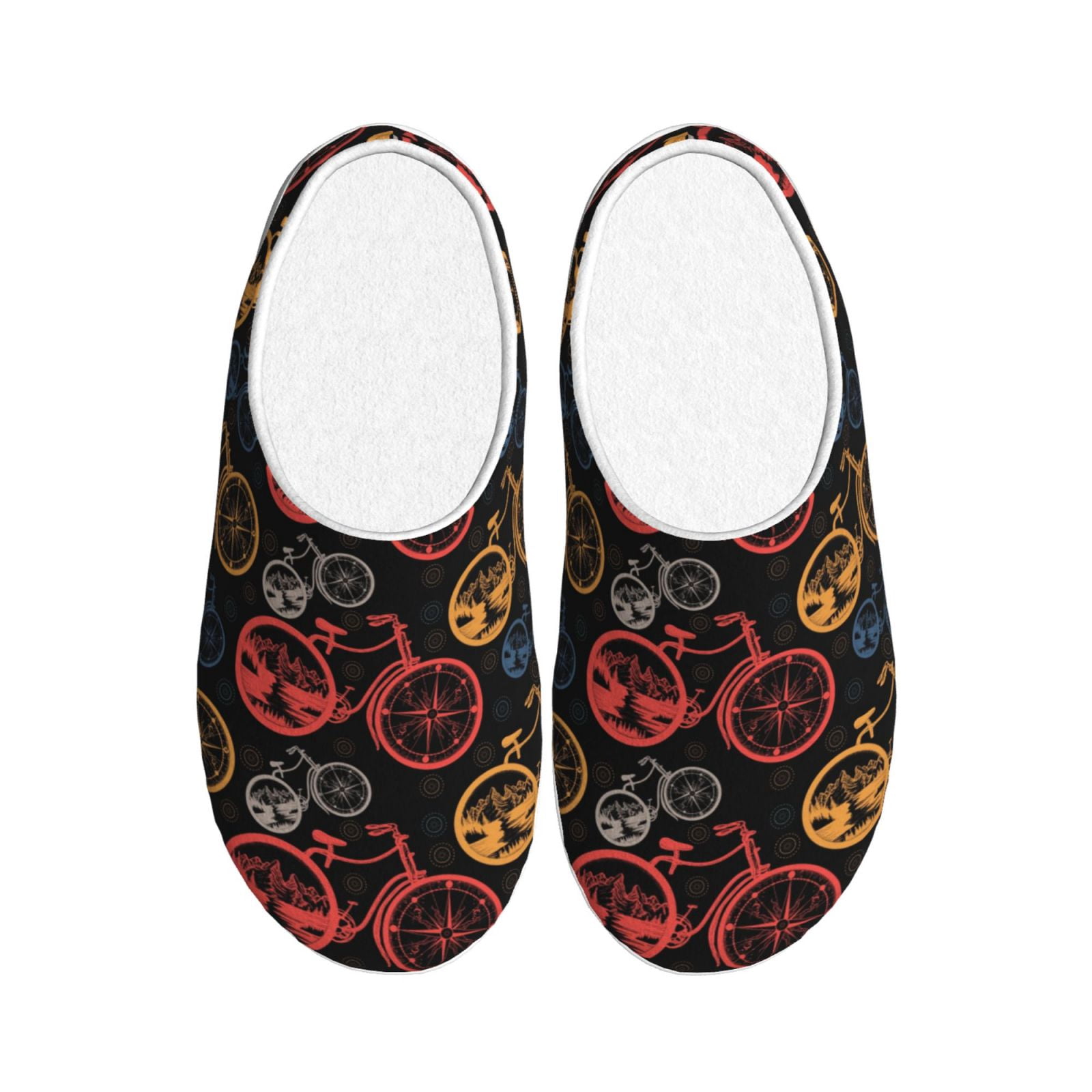 Easygdp Compass And Mountains In Bicycle Wheels1 Slippers for Women ...
