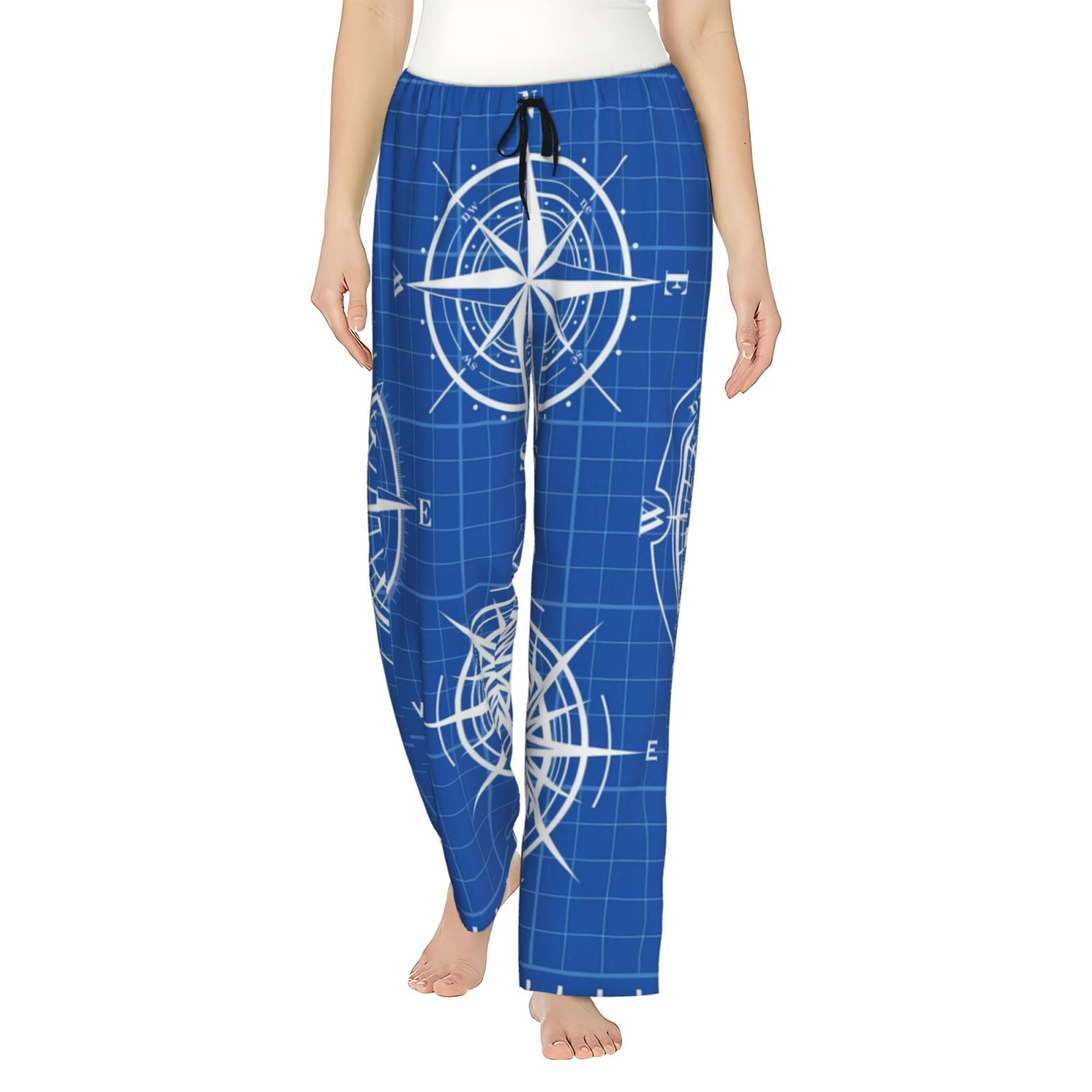 Easygdp Compass Women's Drawstring Pajama Pants | Lounge Joggers ...