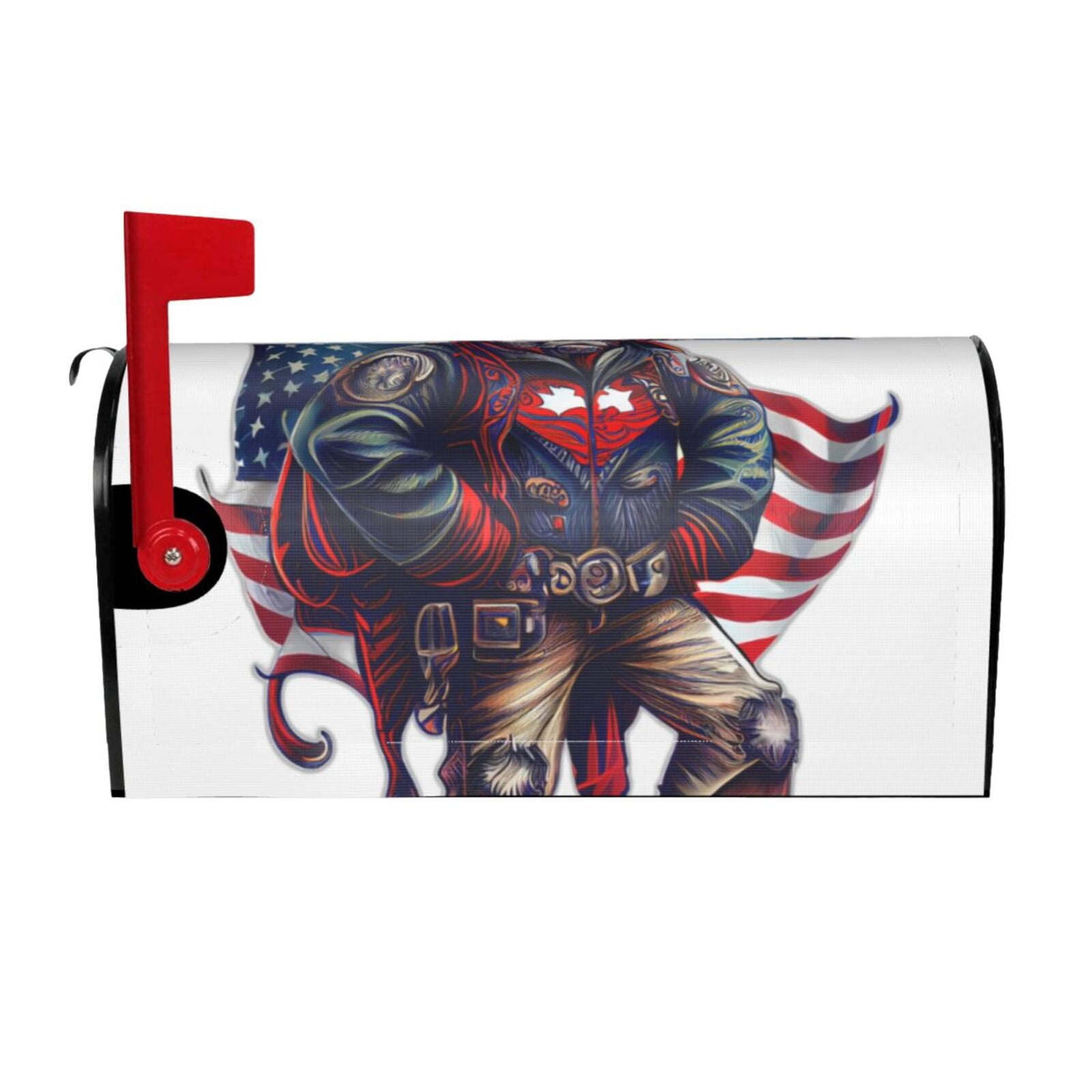 Easygdp Cool Patriotic Buffalo Cowboy Mailbox Covers Garden Outdoor ...