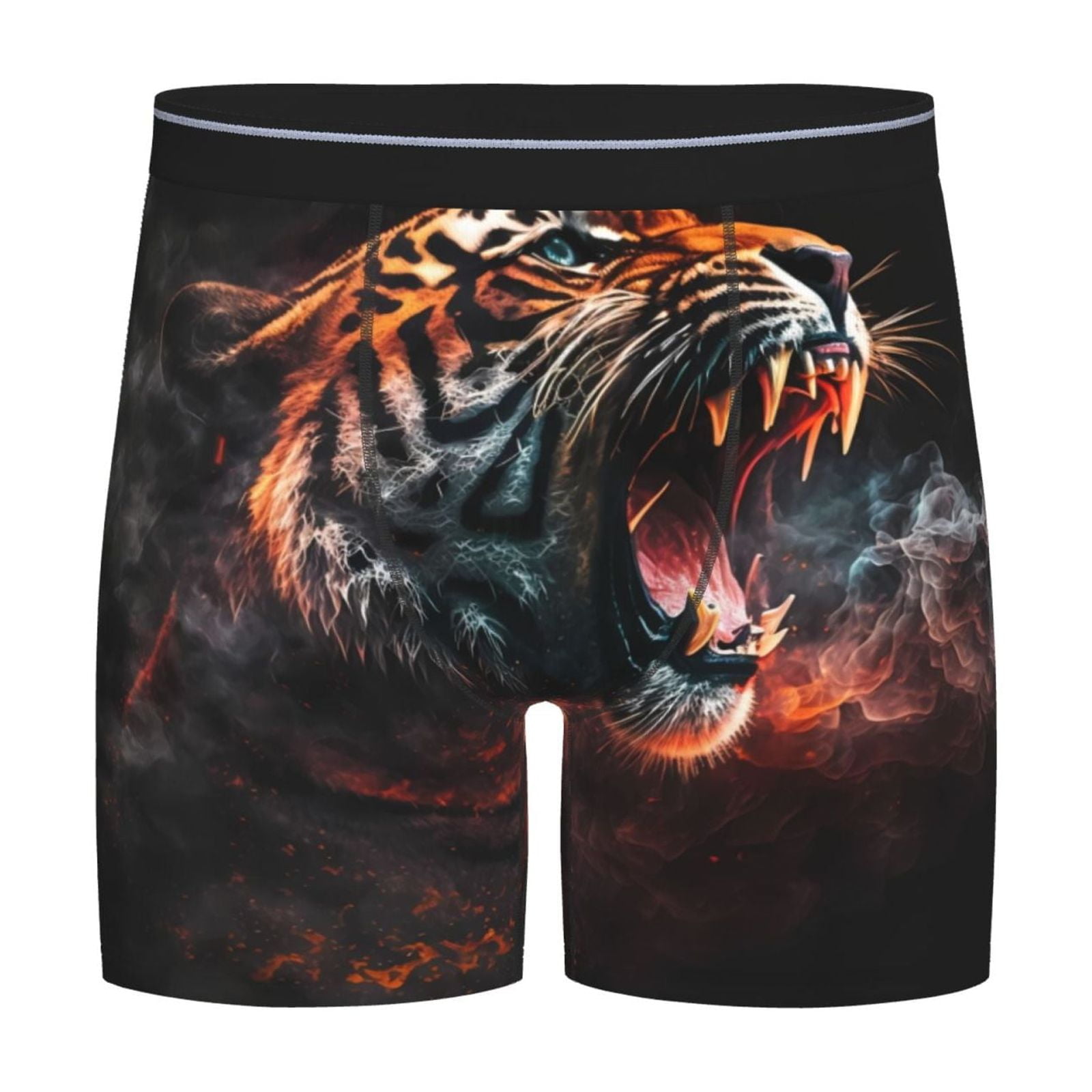 Easygdp Cool Tiger Men's Boxer Briefs Men’s Underwear Boxer Briefs for ...