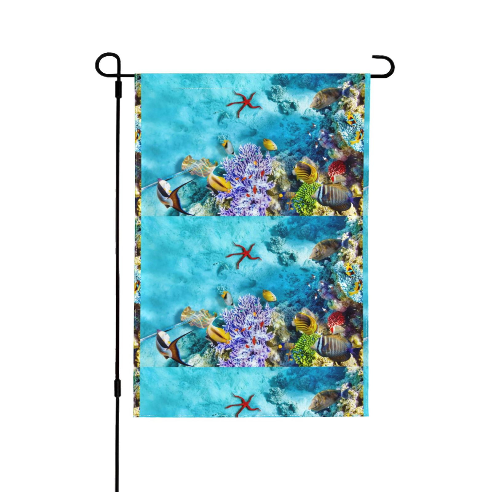 Easygdp Corals and Tropical Fish Garden Flag Yard Flag Welcome Flag ...