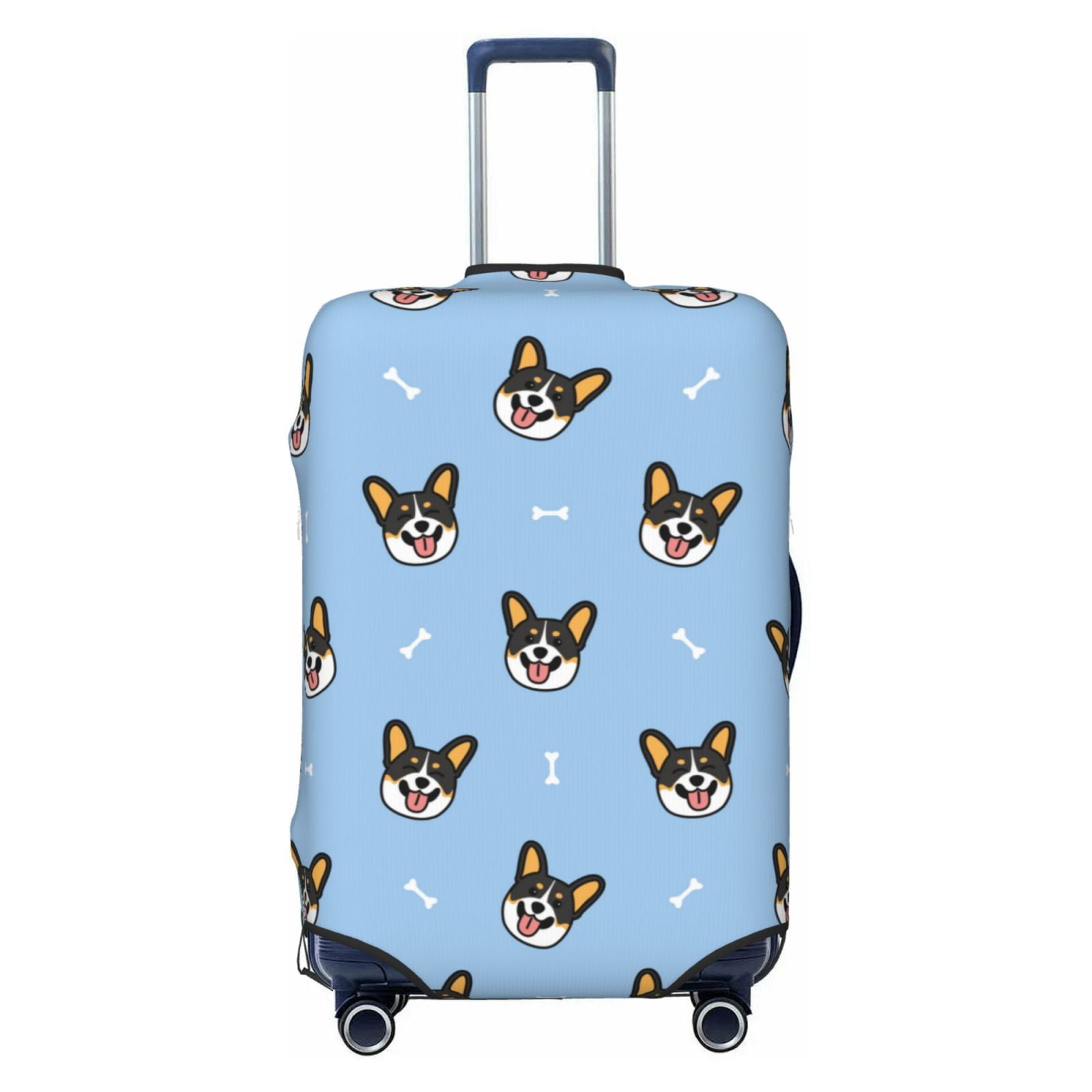 Easygdp Corgi Dog Print Elastic and Washable Suitcase Protective Cover ...