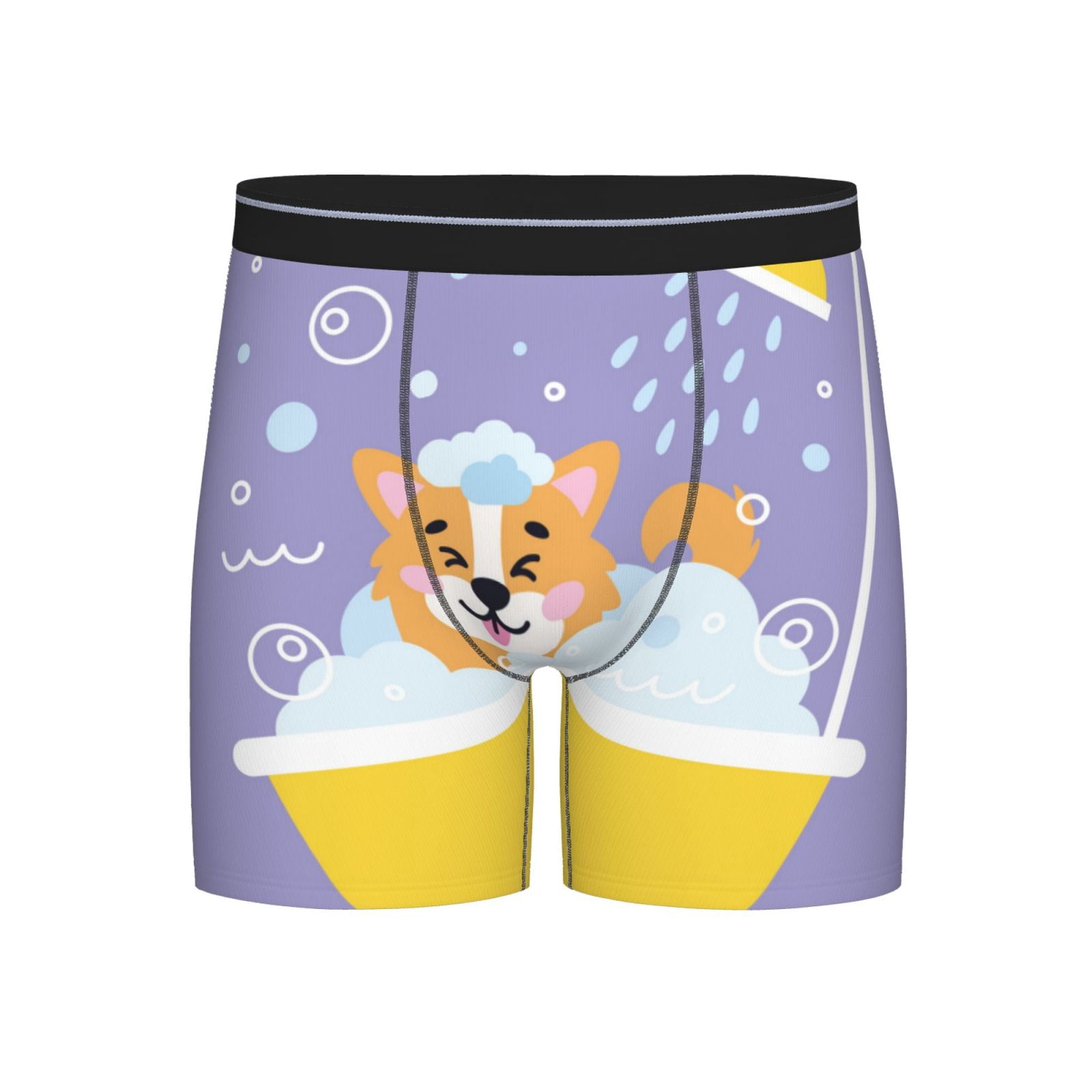 Easygdp Corgi Washing in Bathtub Men's Boxer Briefs Men’s Underwear ...