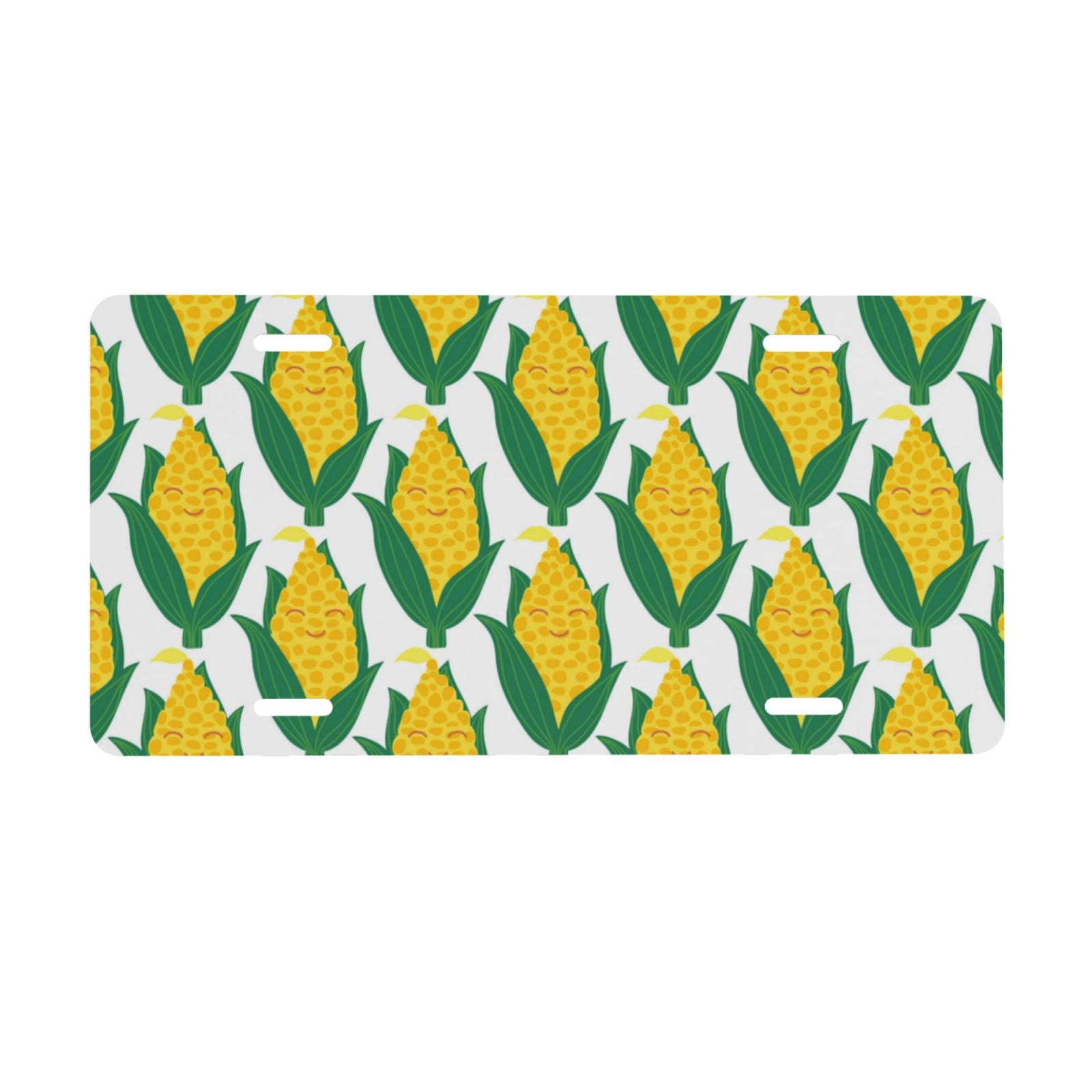 Easygdp Corn Cob License Plate Car Front License Plate Car Decoration ...