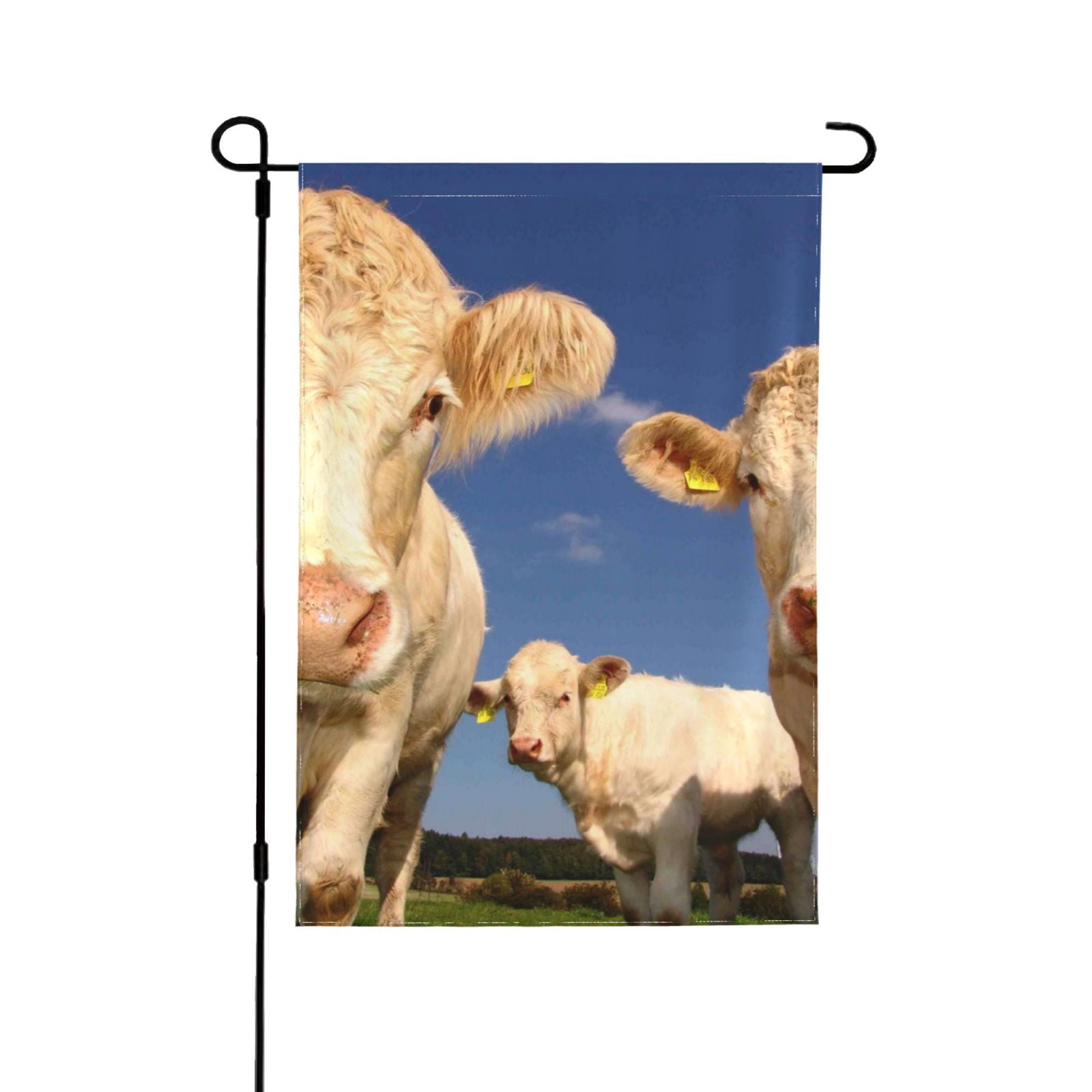 Easygdp Cows Cattles Garden Flag Yard Flag Welcome Flag, Double-Sided ...