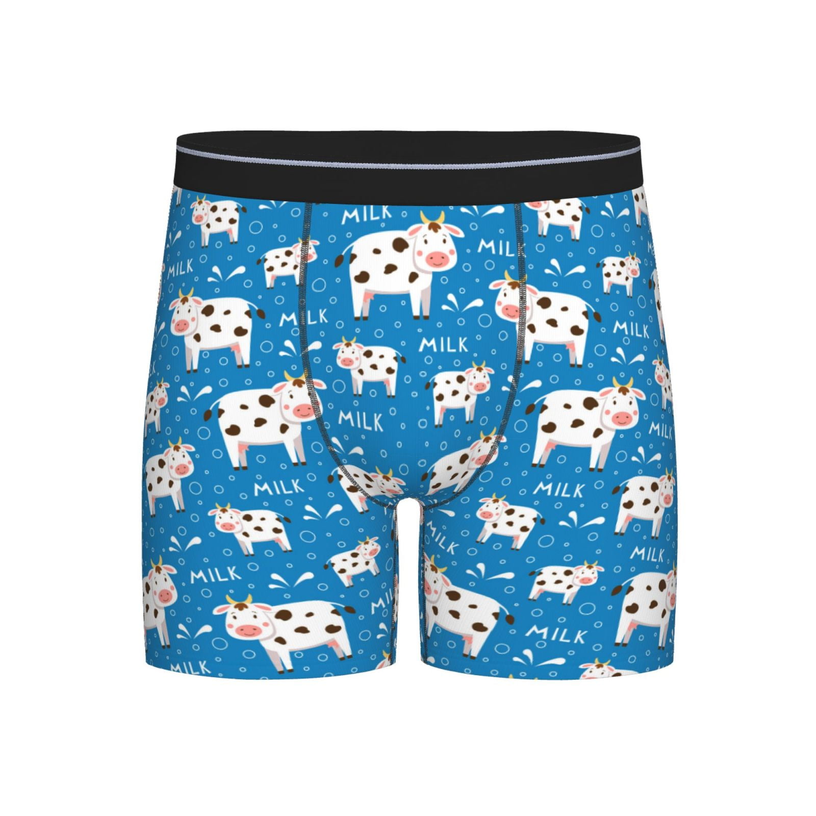 Easygdp Cows Milk Men's Boxer Briefs Men’s Underwear Boxer Briefs for ...