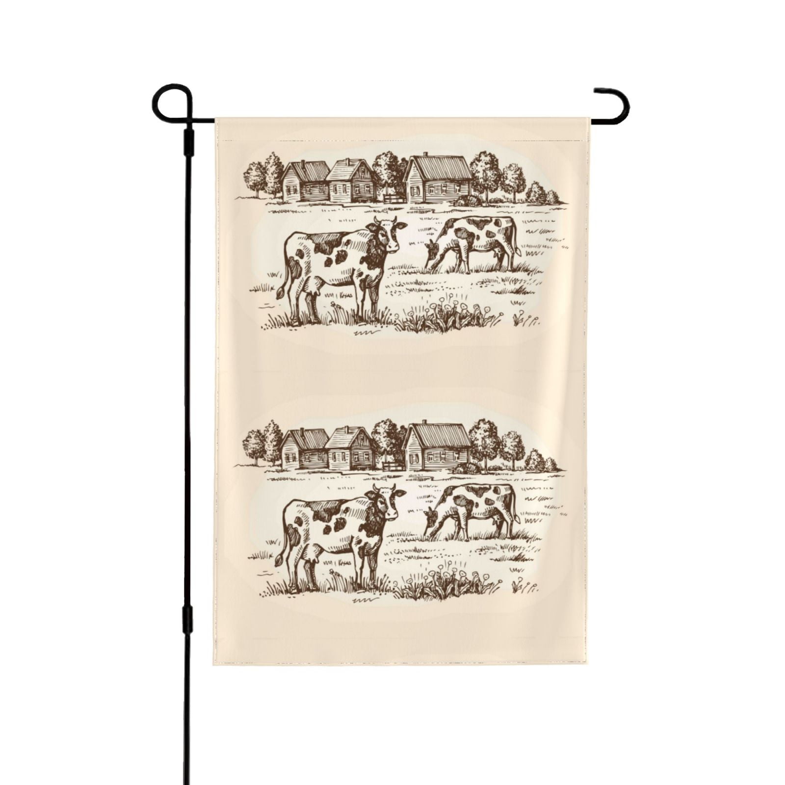 Easygdp Cows On The Farm Garden Flag Yard Flag Welcome Flag, Double ...