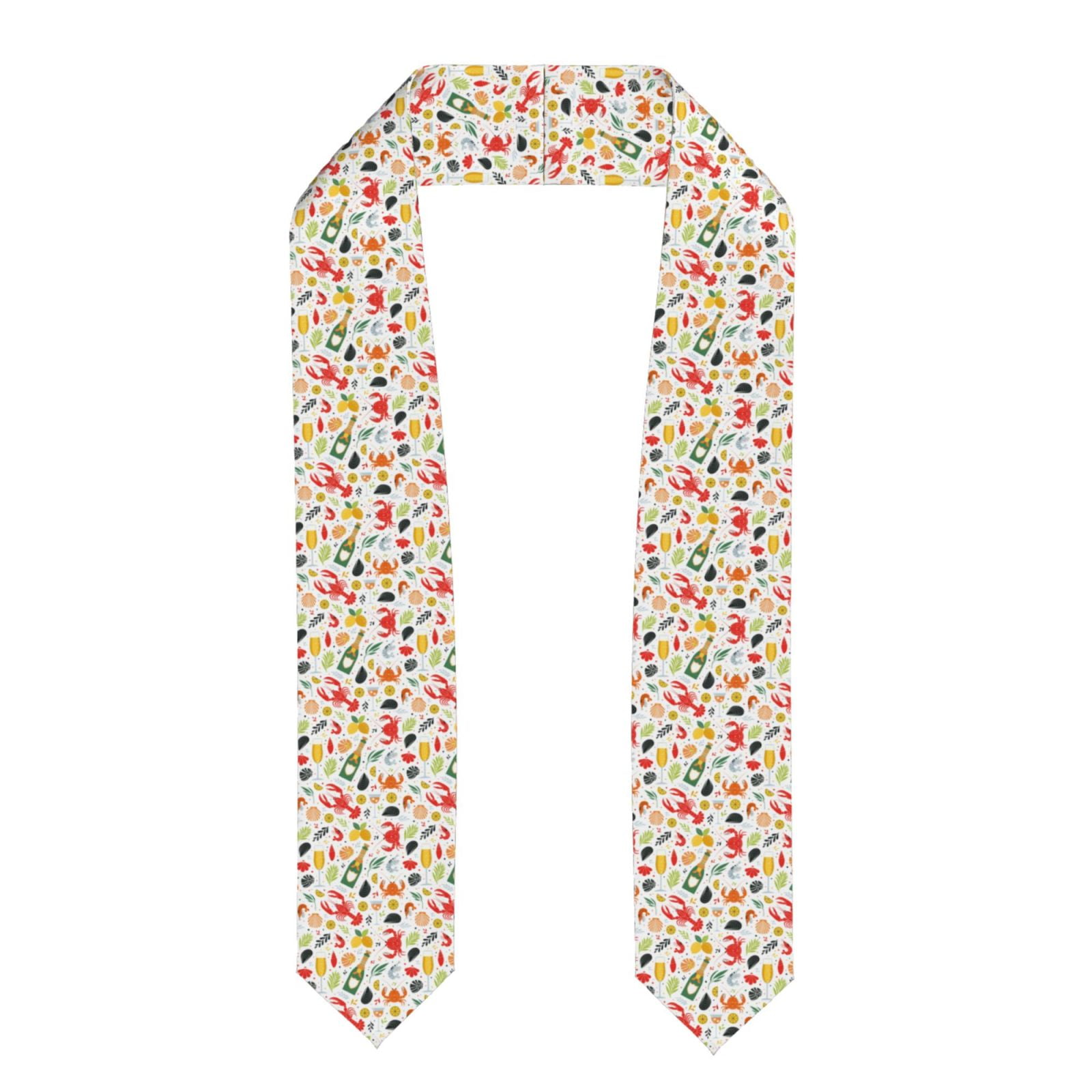 Easygdp Crabs Shrimps Unisex Adult Graduation Stole Shawl 36" Long for ...