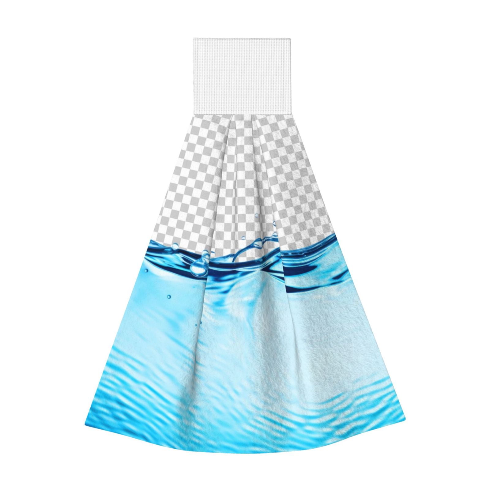 Easygdp Crystal Clear Water Splash Kitchen Hand Towels Hanging Tie ...