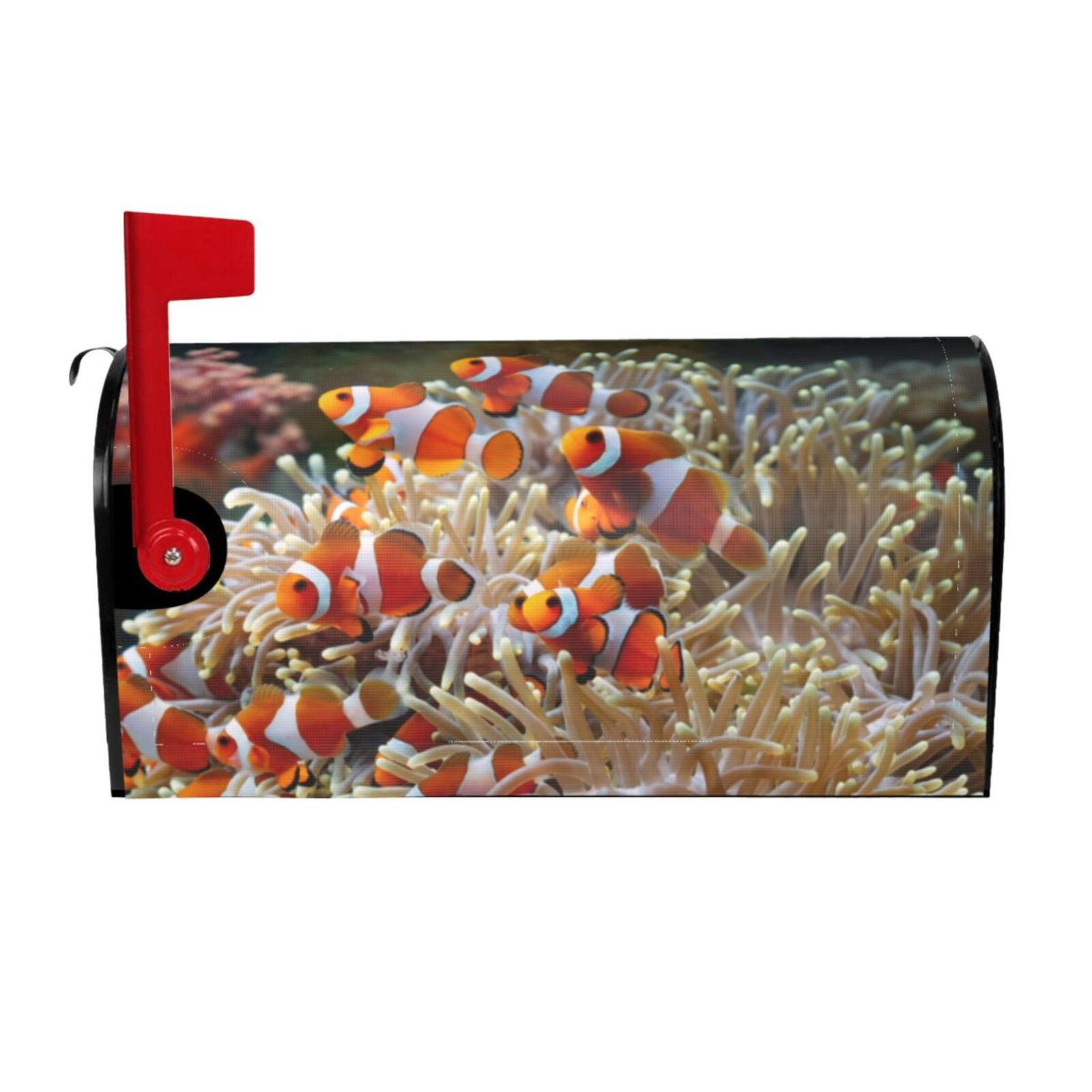 Easygdp Cute Anemone Fish Mailbox Covers Garden Outdoor Yard Outside ...