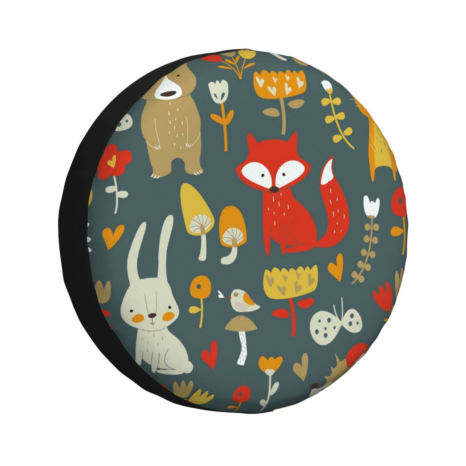 Easygdp Cute Animal Forest Wheel Sun Guard, Spare Tire Cover,Universal ...
