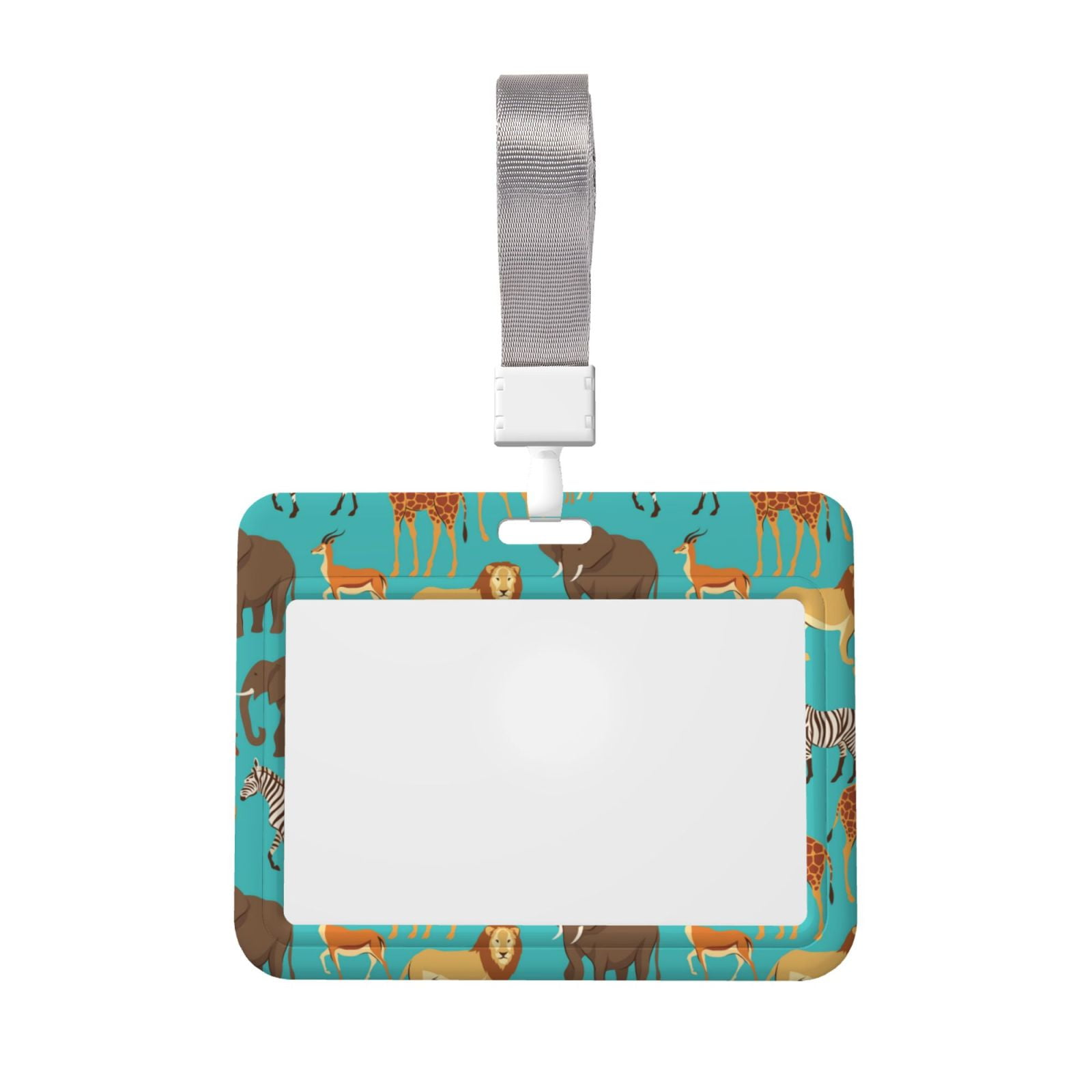 Easygdp Cute Animals Card Badge Holder Work Badge Sleeve for Office ...