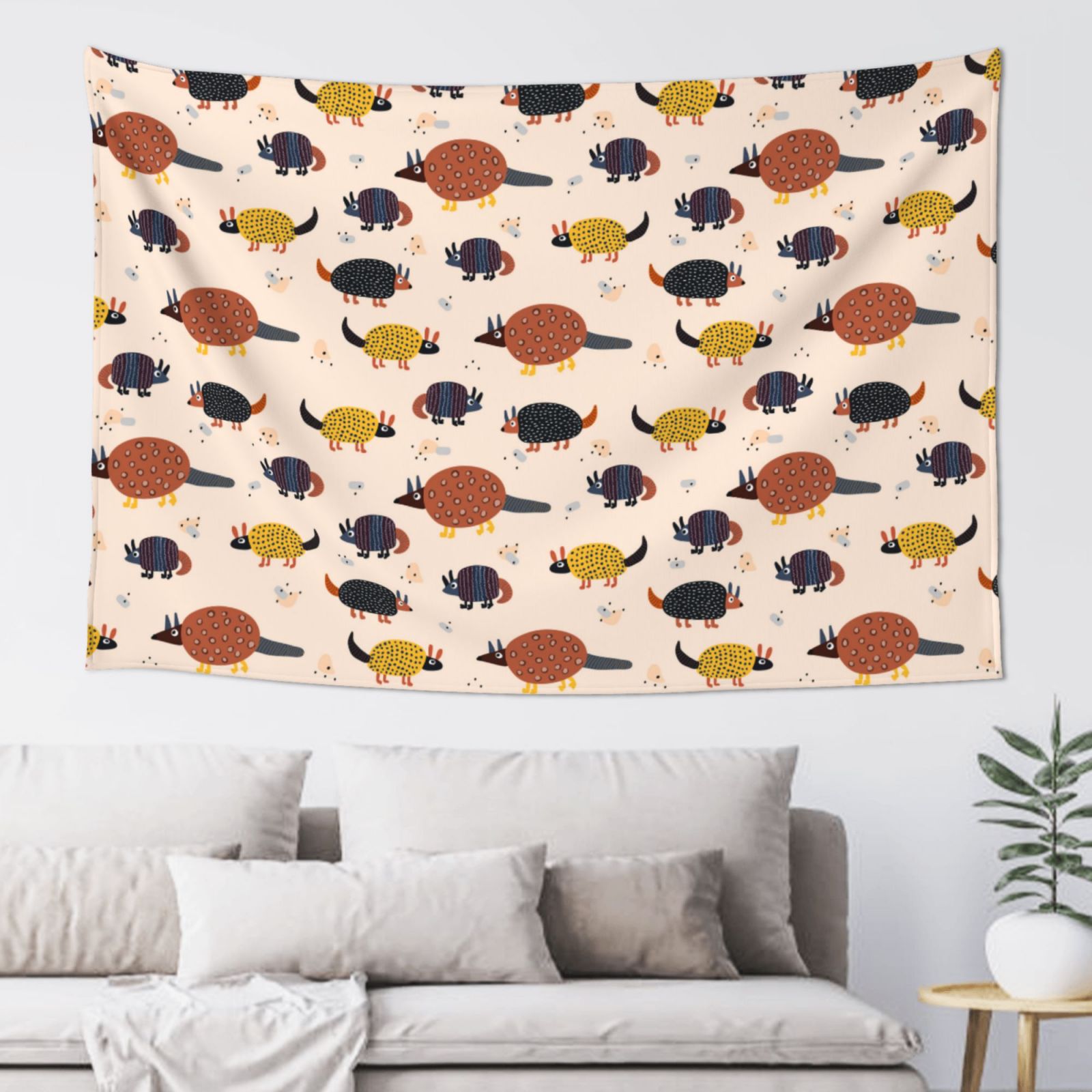 Easygdp Cute Armadillo1 Tapestry Wall Hanging, Wall Tapestries for ...