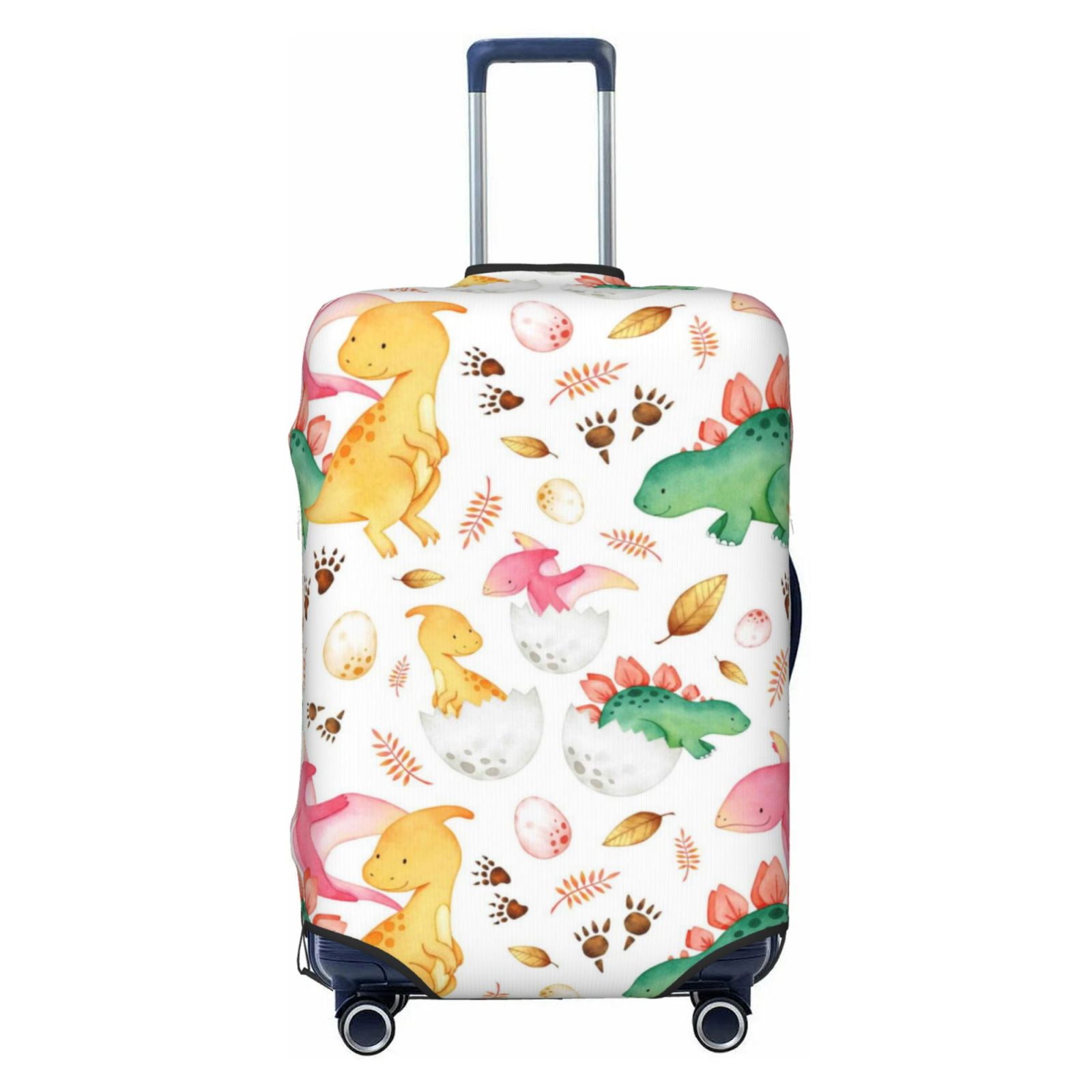 Easygdp Cute Baby Dinosaurs Double-Sided Printed Elastic Suitcase ...