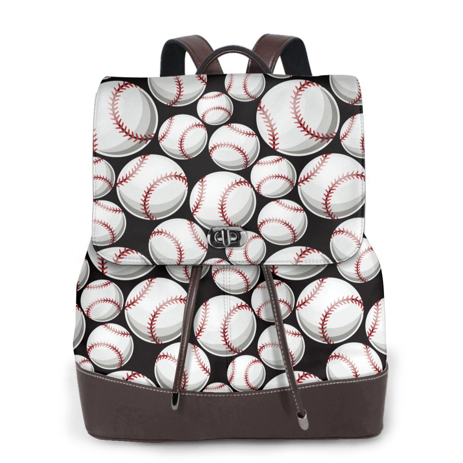 Leather Baseball Purse
