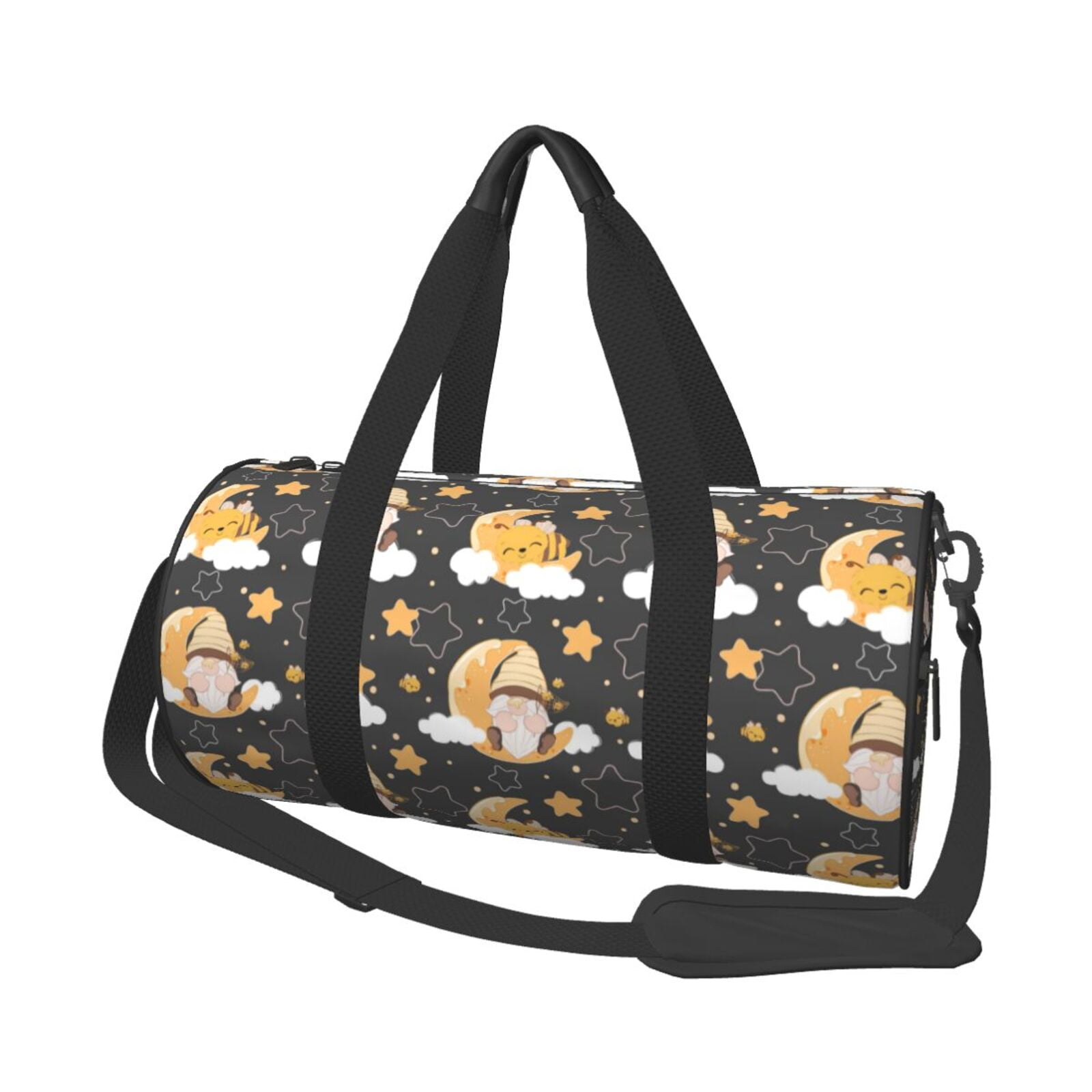 Easygdp Cute Bee Gnome Travel Bag, Camping, Weekend, Carry On Overnight ...