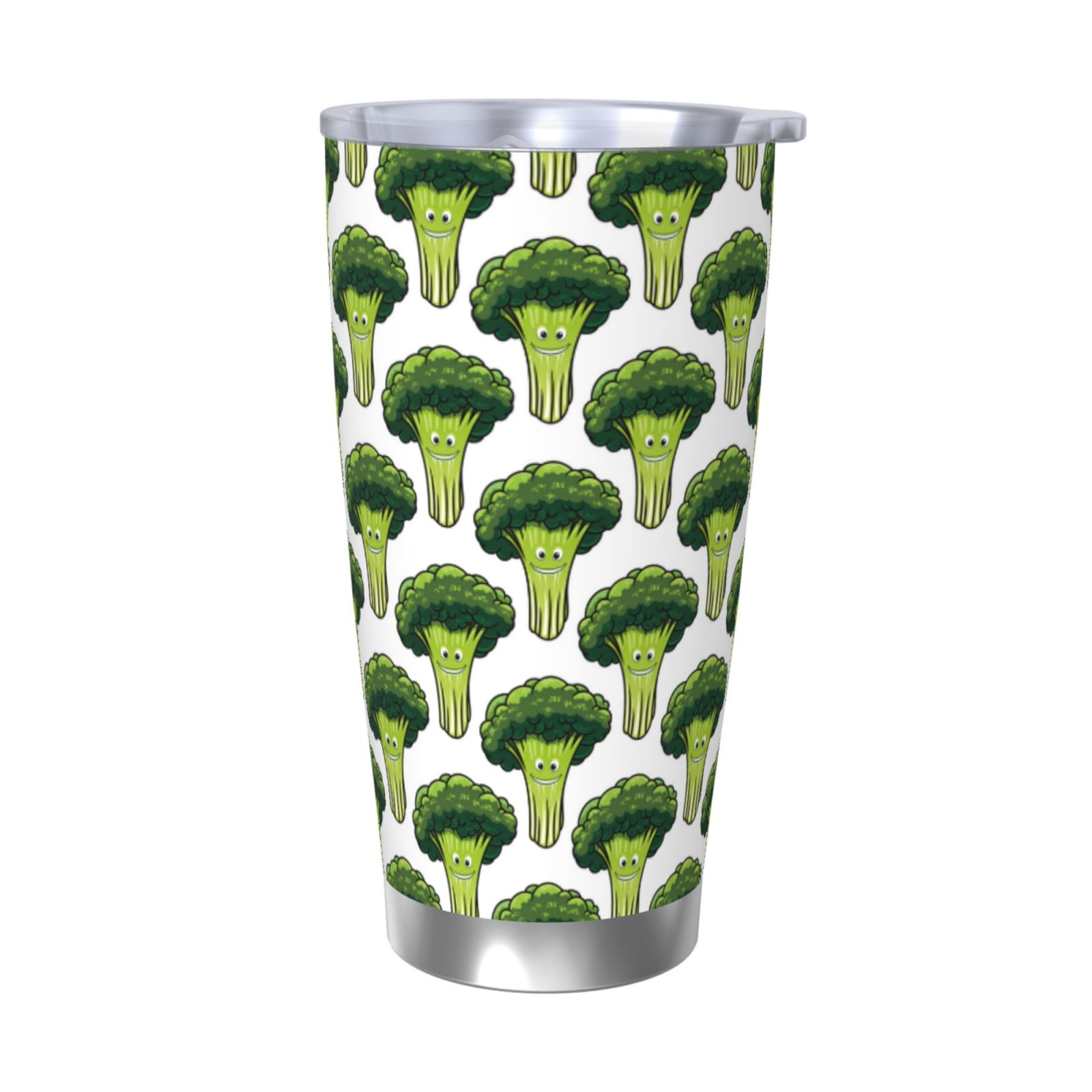 Easygdp Cute Broccoli 20oz Stainless Steel Vacuum Insulated Double Wall ...
