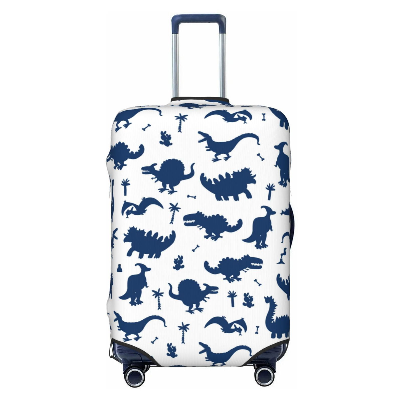 Easygdp Cute Cartoon Dinosaurs Double-Sided Printed Elastic Suitcase ...