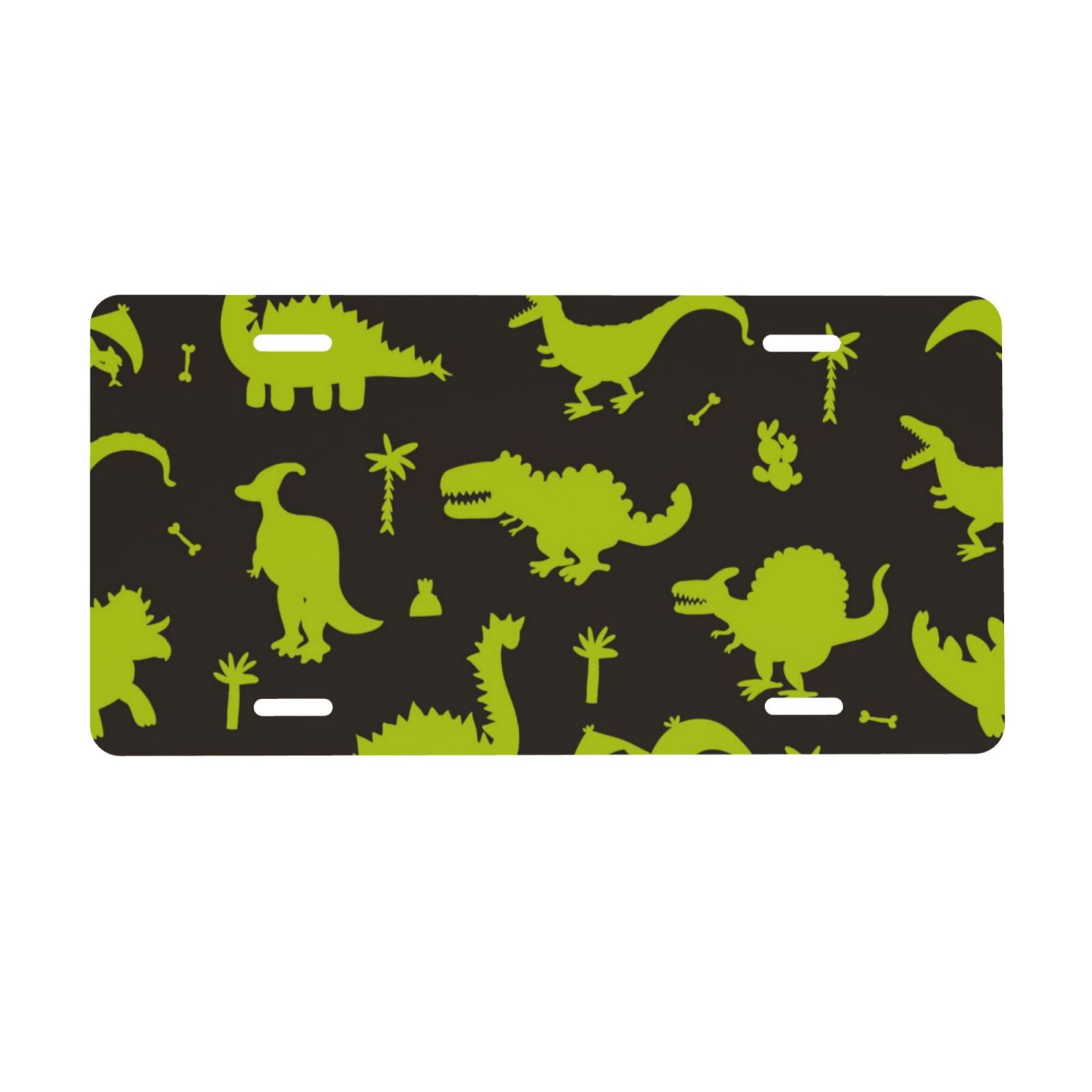 Easygdp Cute Cartoon Dinosaurs License Plate Car Front License Plate ...