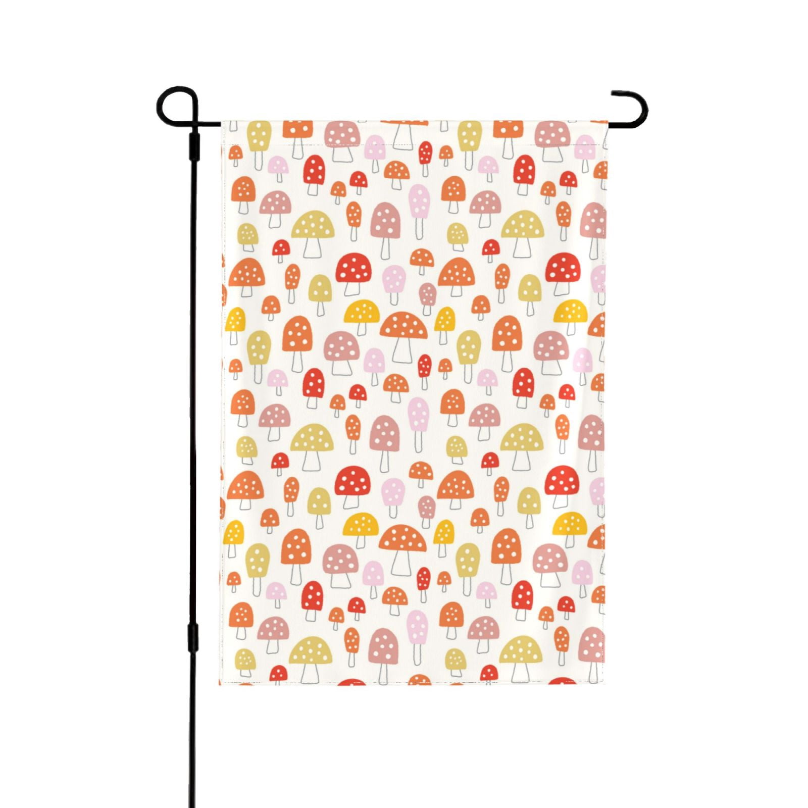 Easygdp Cute Cartoon Mushrooms Garden Flag Yard Flag Welcome Flag ...