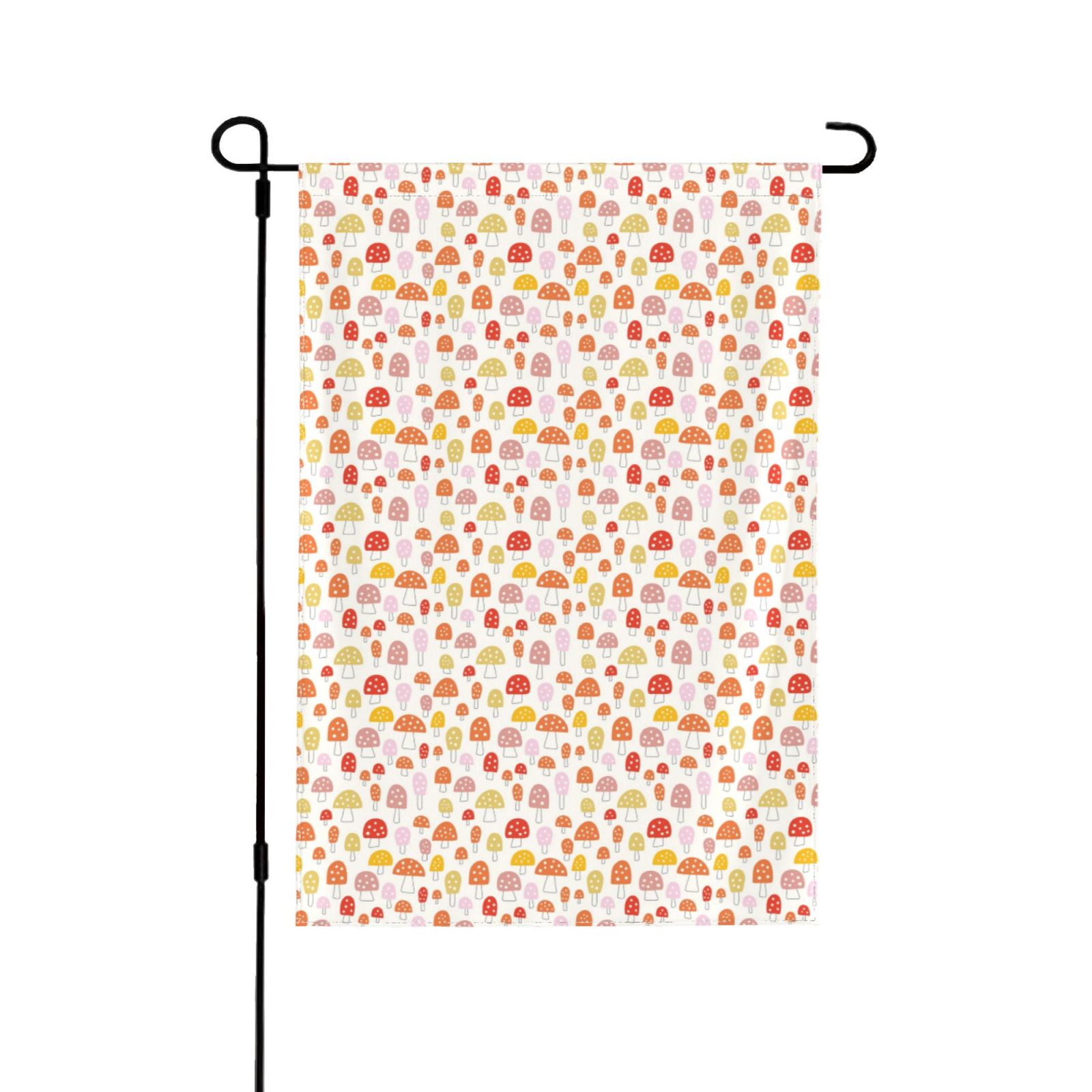 Easygdp Cute Cartoon Mushrooms Garden Flag Yard Flag Welcome Flag ...